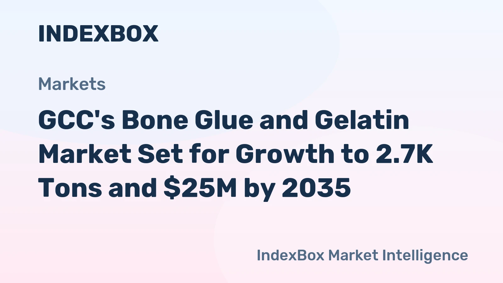 GCC's Bone Glue and Gelatin Market Set for Growth to 2.7K Tons and $25M by 2035