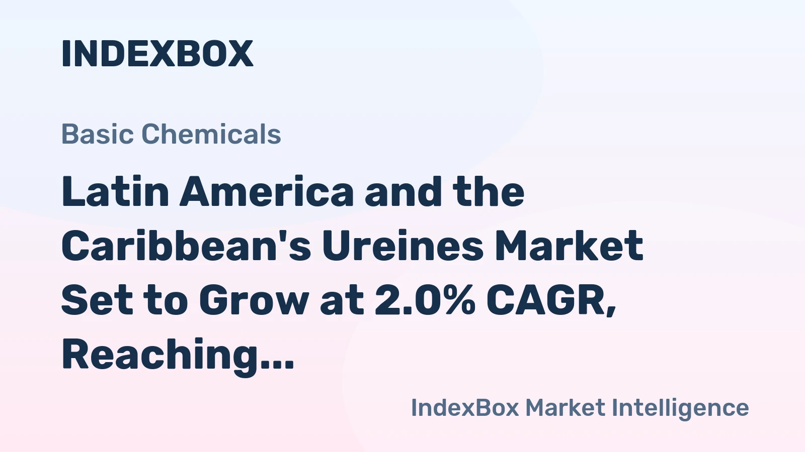 Latin America and the Caribbean's Ureines Market Set to Grow at 2.0% CAGR, Reaching 6.1K tons by 2035