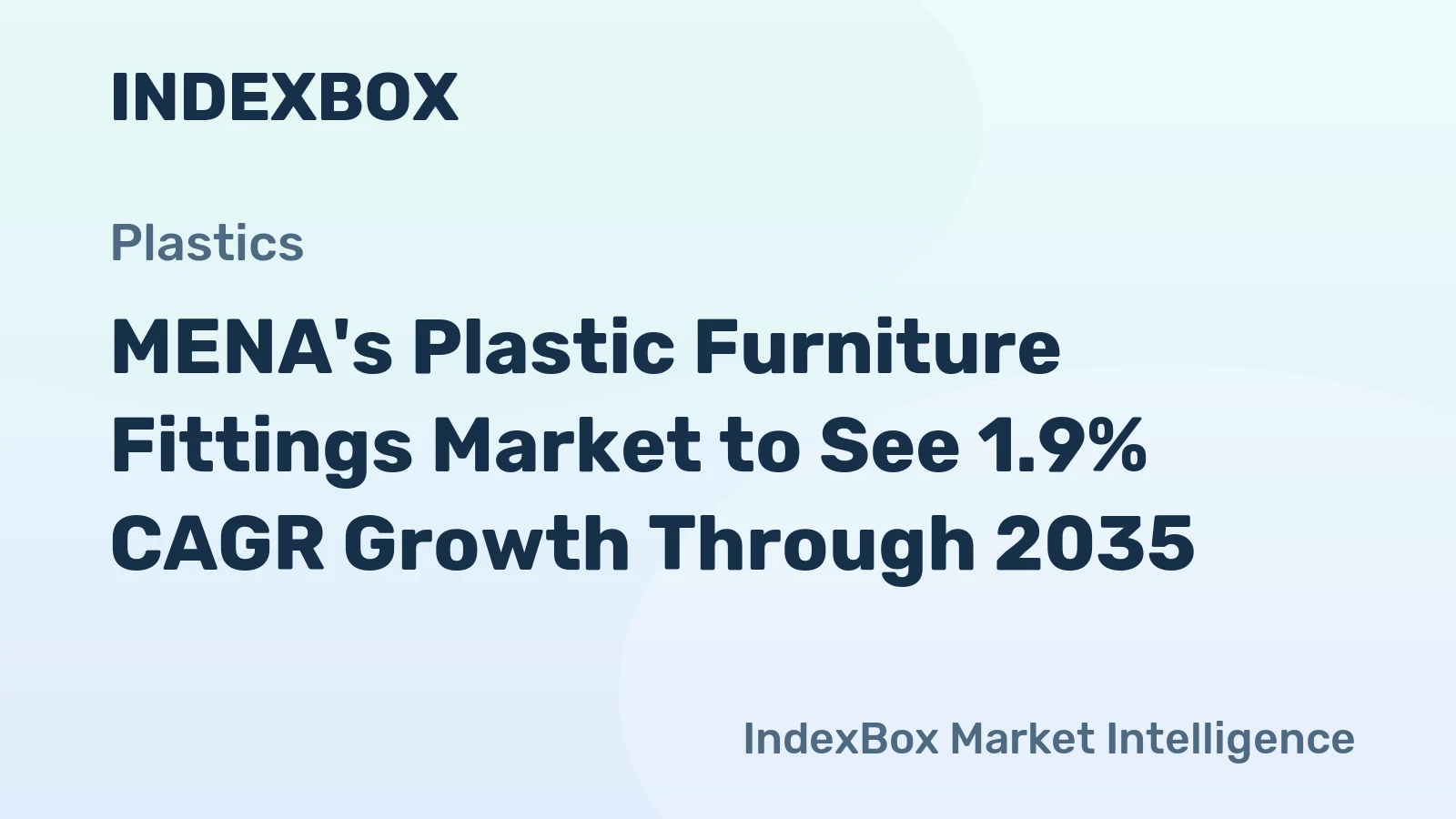 MENA's Plastic Furniture Fittings Market to See 1.9% CAGR Growth Through 2035