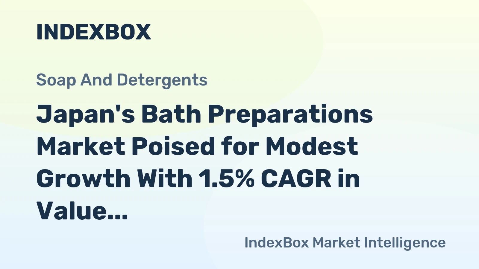 Japan's Bath Preparations Market Poised for Modest Growth With 1.5% CAGR in Value Through 2035