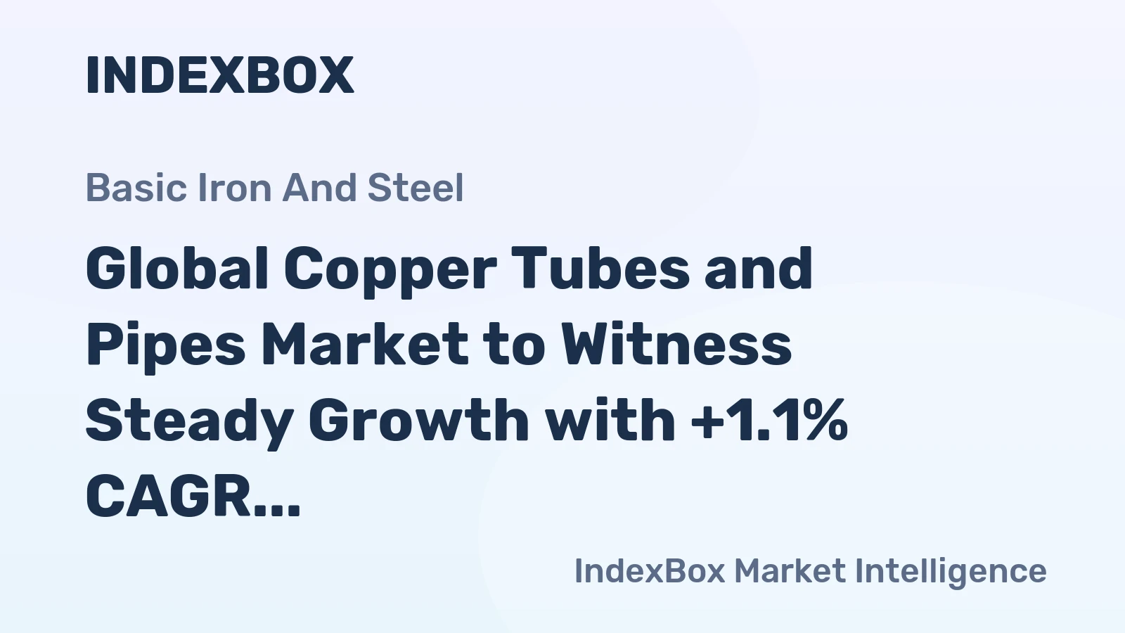 Global Copper Tubes and Pipes Market to Witness Steady Growth with +1.1% CAGR, Reaching 4.2M Tons by 2035