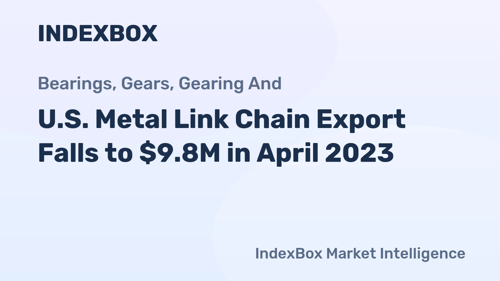 U.S. Metal Link Chain Export Falls to $9.8M in April 2023