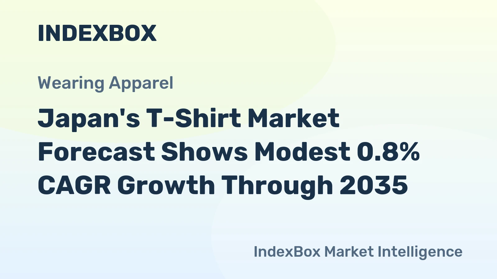 Japan's T-Shirt Market Forecast Shows Modest 0.8% CAGR Growth Through 2035