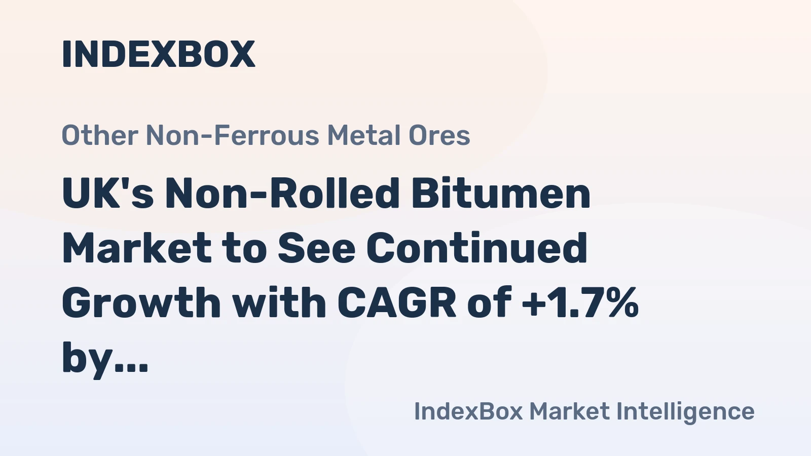 UK's Non-Rolled Bitumen Market to See Continued Growth with CAGR of +1.7% by 2035