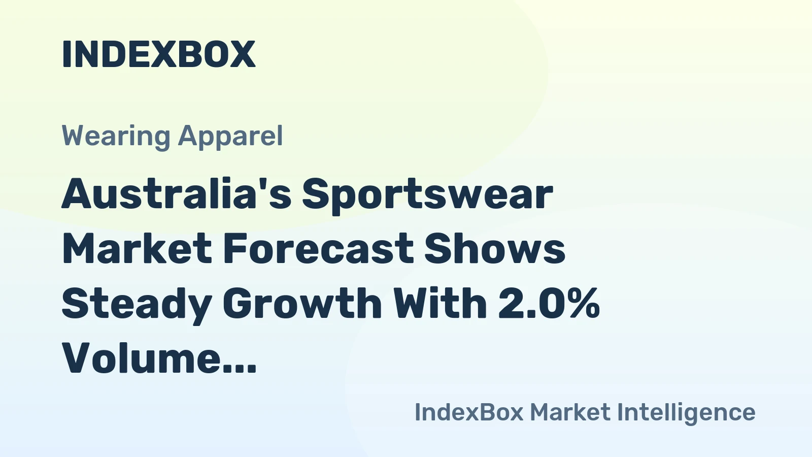Australia's Sportswear Market Forecast Shows Steady Growth With 2.0% Volume CAGR Through 2035