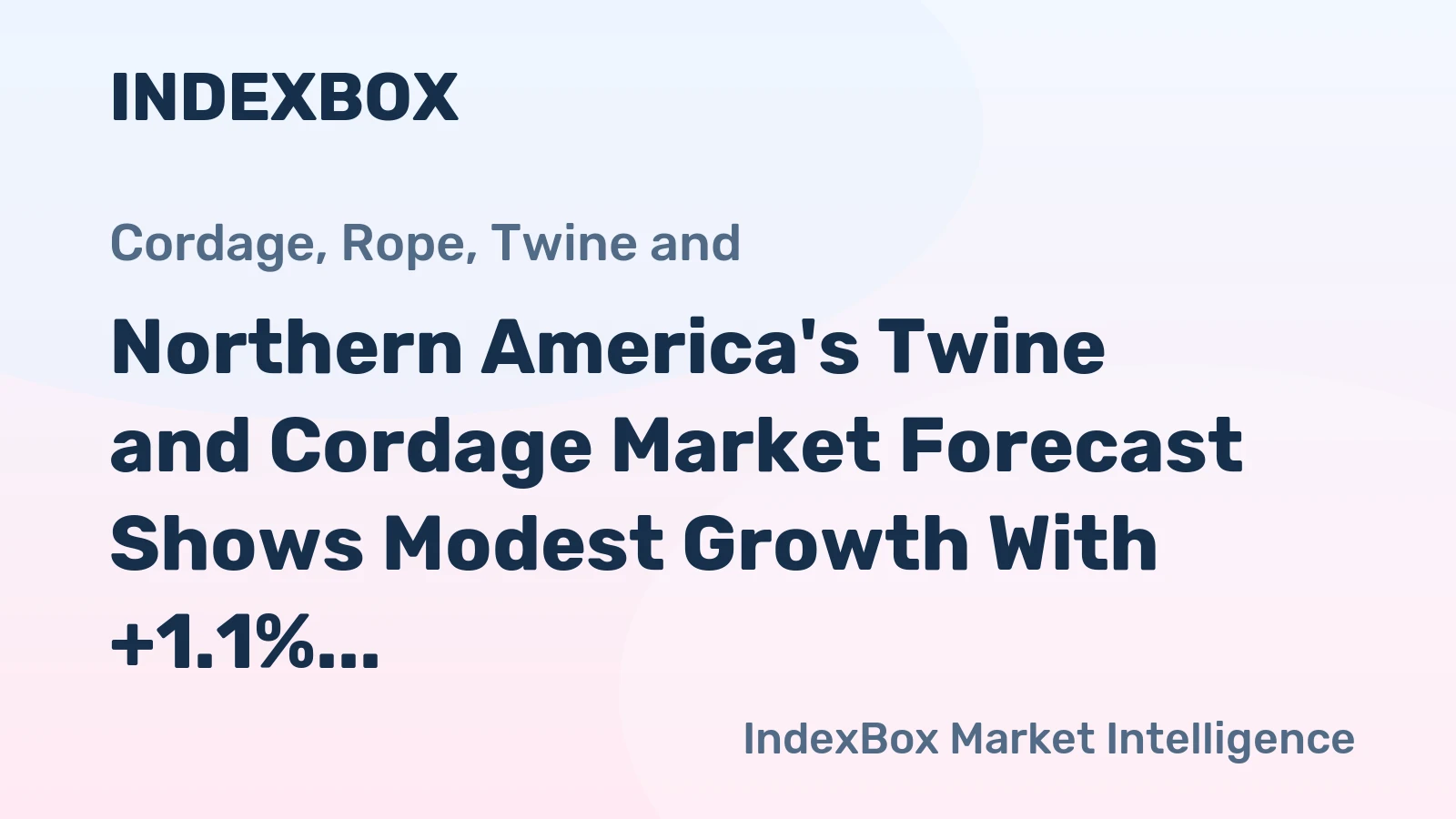 Northern America's Twine and Cordage Market Forecast Shows Modest Growth With +1.1% Volume CAGR Through 2035