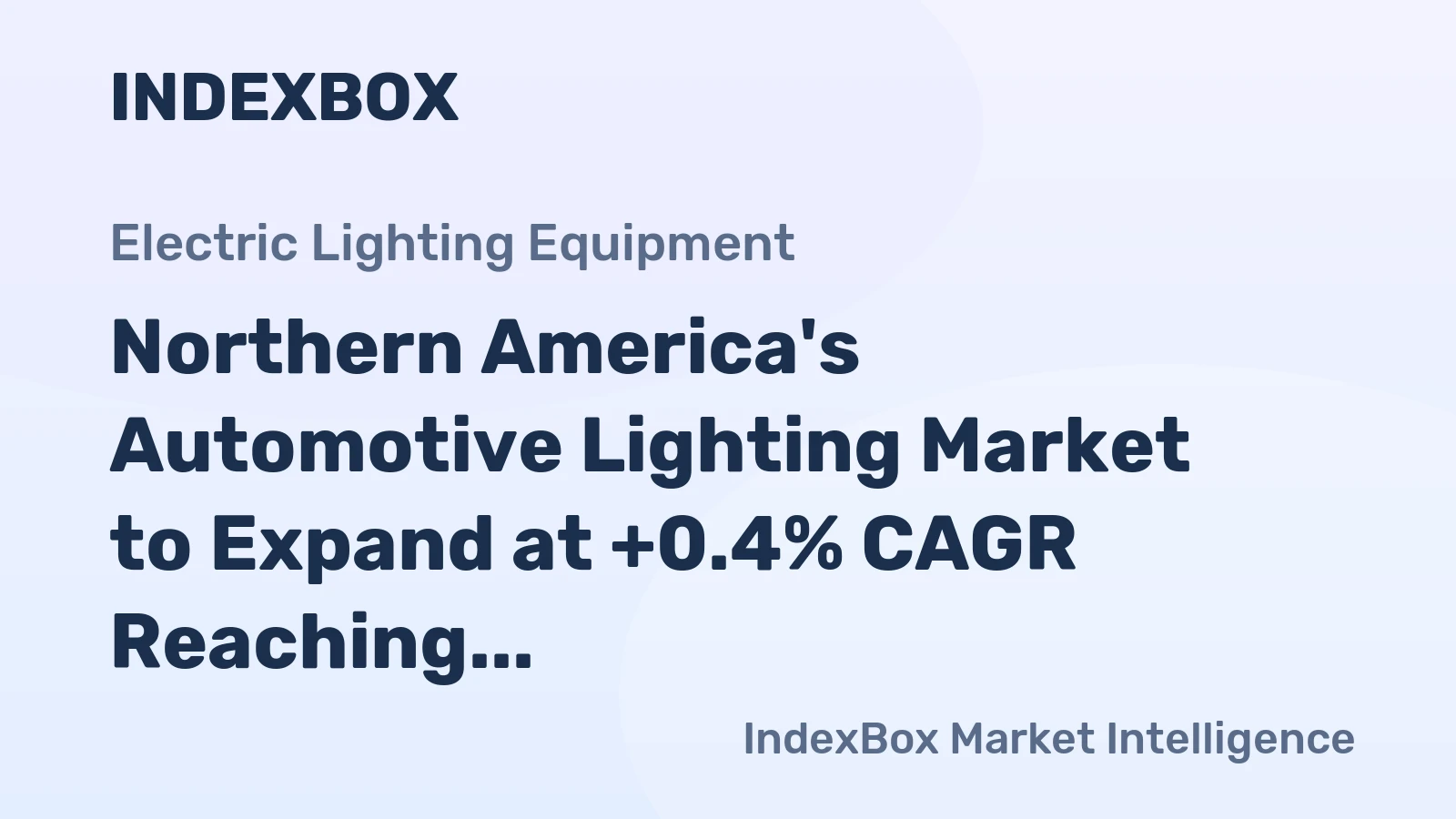 Northern America's Automotive Lighting Market to Expand at +0.4% CAGR Reaching 596M Units by 2035