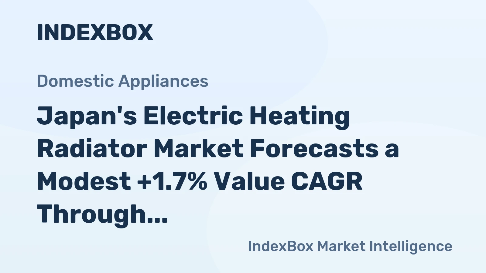 Japan's Electric Heating Radiator Market Forecasts a Modest +1.7% Value CAGR Through 2035