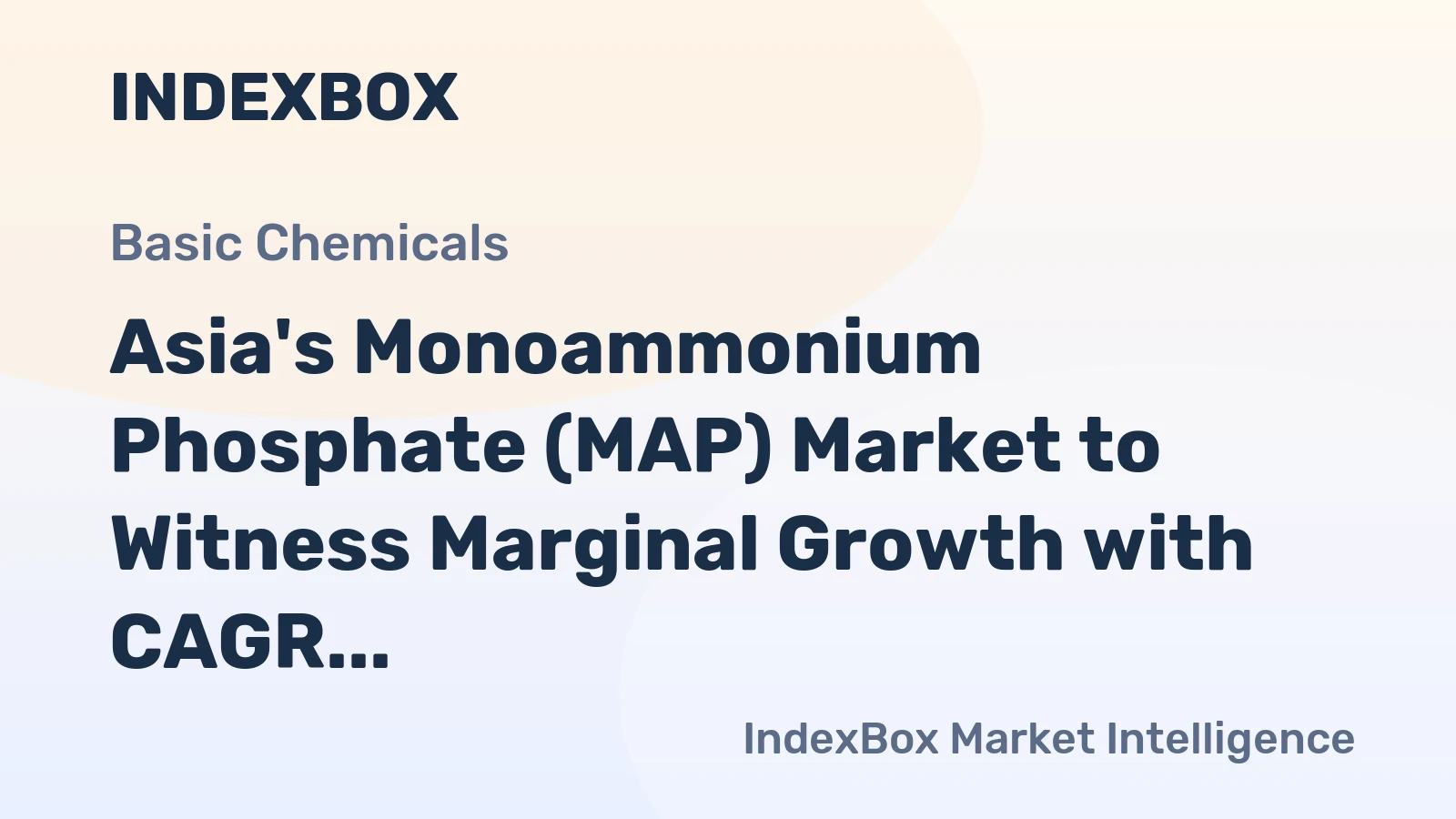 Asia's Monoammonium Phosphate (MAP) Market to Witness Marginal Growth with CAGR of +0.4% by 2035