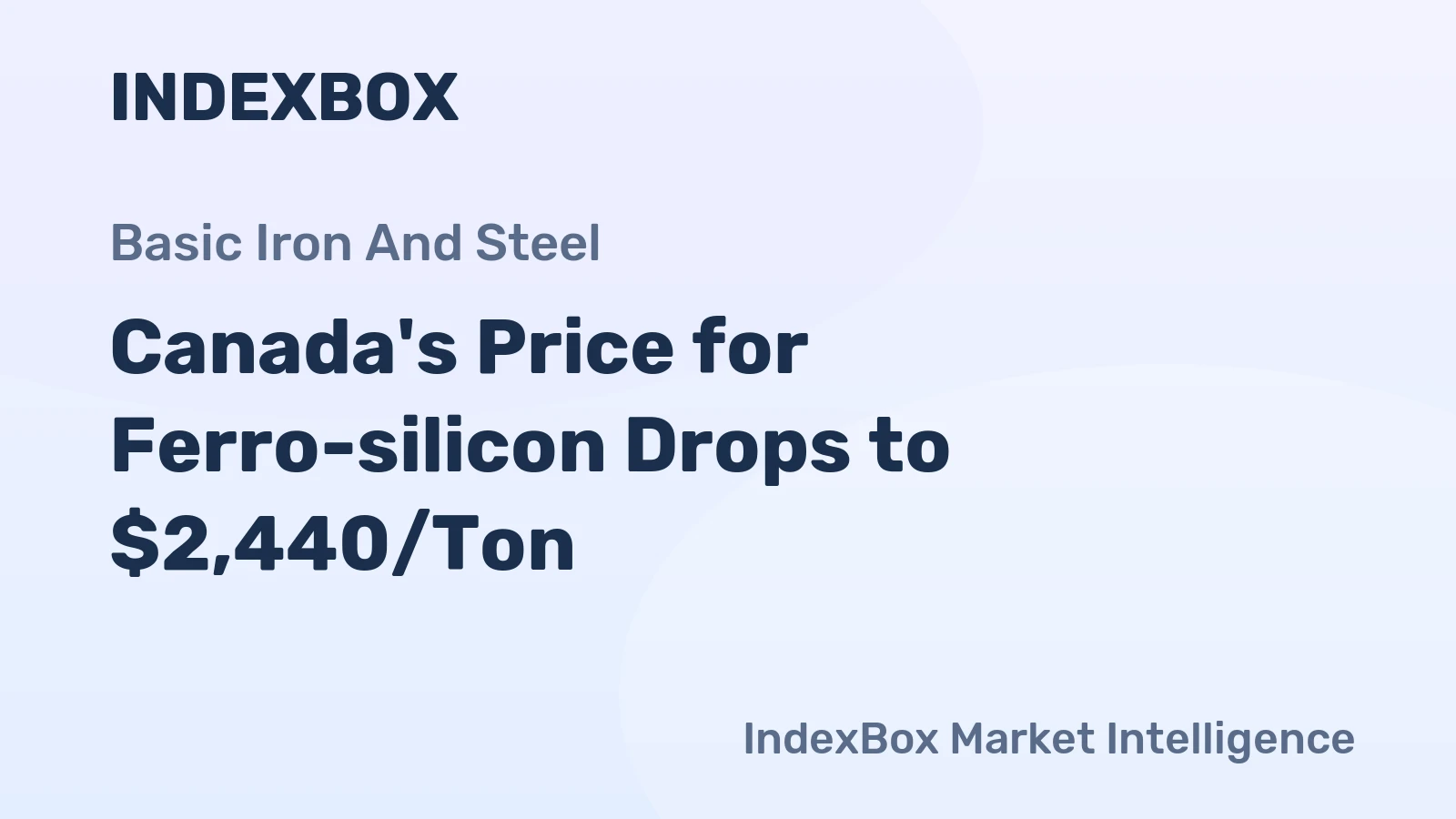Canada's Price for Ferro-silicon Drops to $2,440/Ton