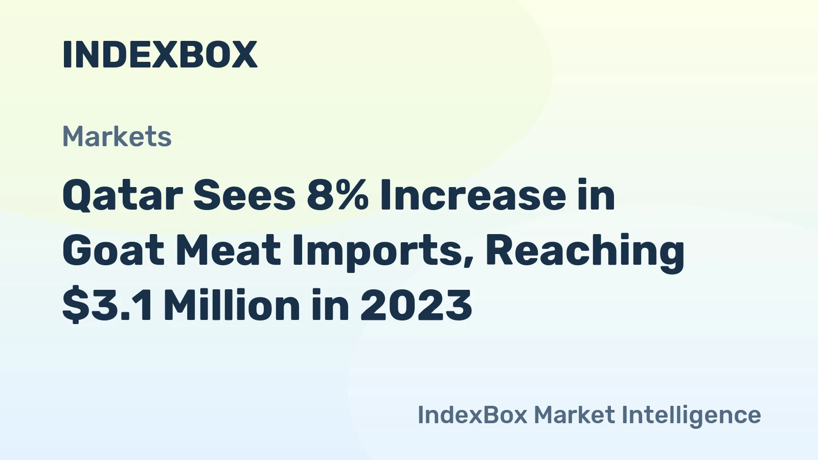 Qatar Sees 8% Increase in Goat Meat Imports, Reaching $3.1 Million in 2023