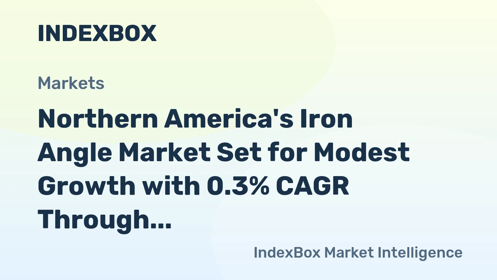 Northern America's Iron Angle Market Set for Modest Growth with 0.3% CAGR Through 2035