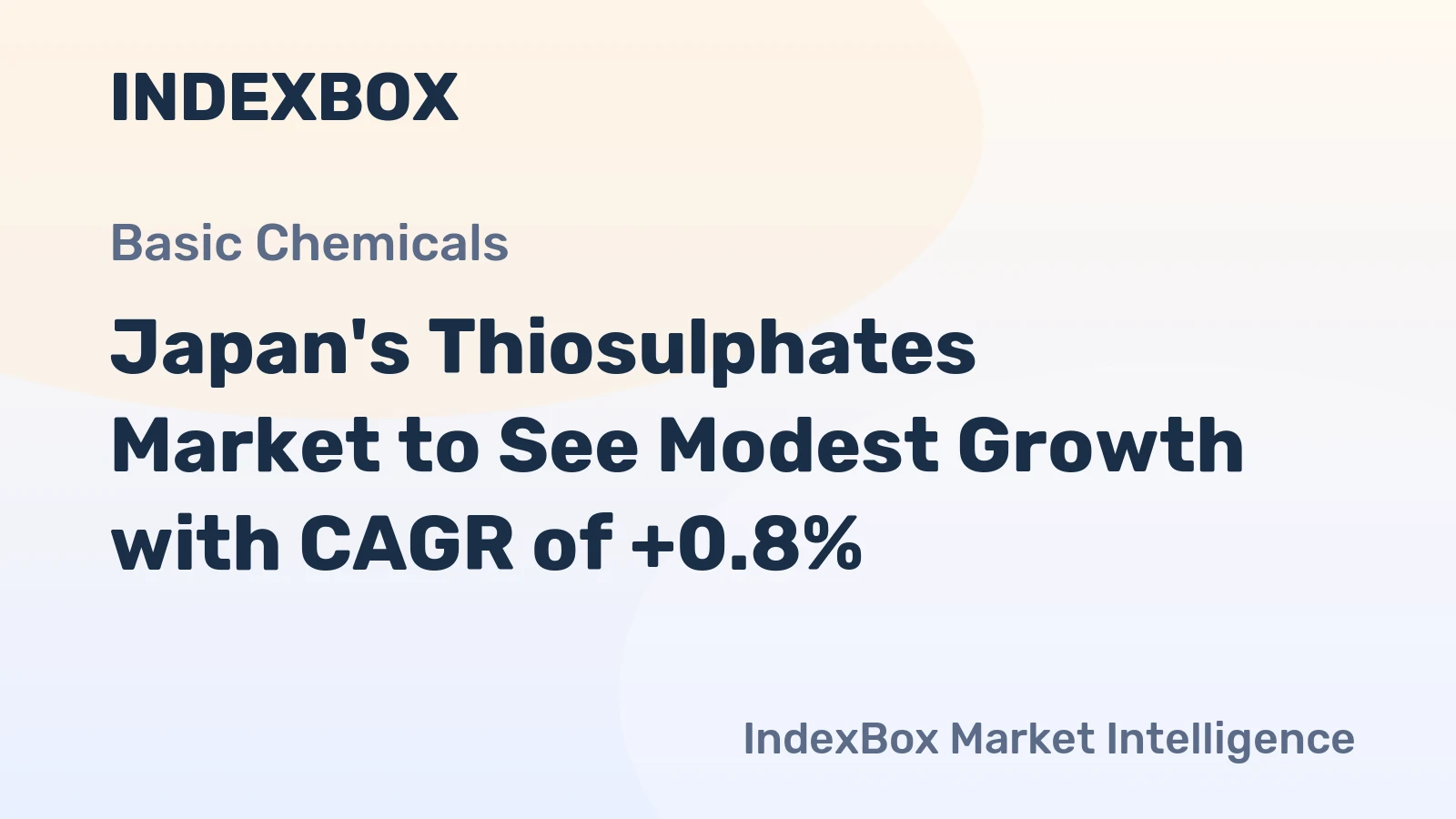 Japan's Thiosulphates Market to See Modest Growth with CAGR of +0.8%