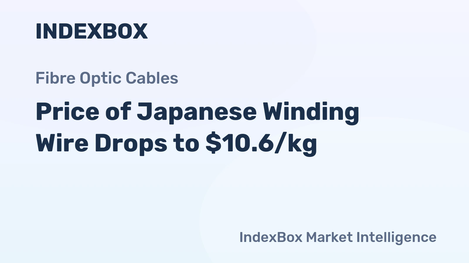 Price of Japanese Winding Wire Drops to $10.6/kg