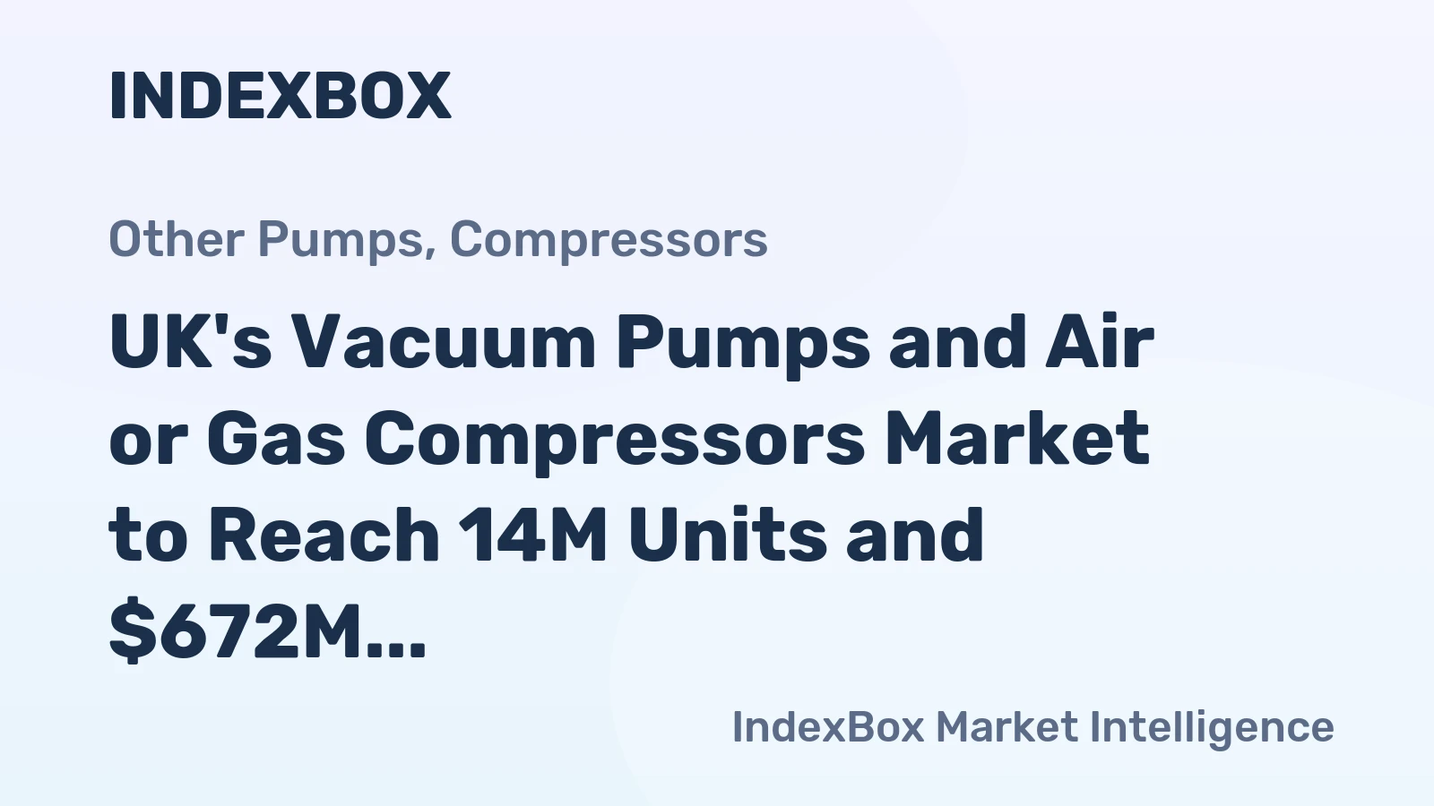 UK's Vacuum Pumps and Air or Gas Compressors Market to Reach 14M Units and $672M by 2035, Fueled by Increasing Demand