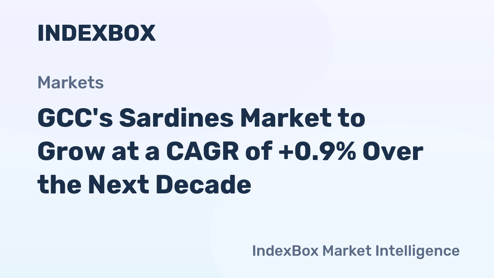GCC's Sardines Market to Grow at a CAGR of +0.9% Over the Next Decade
