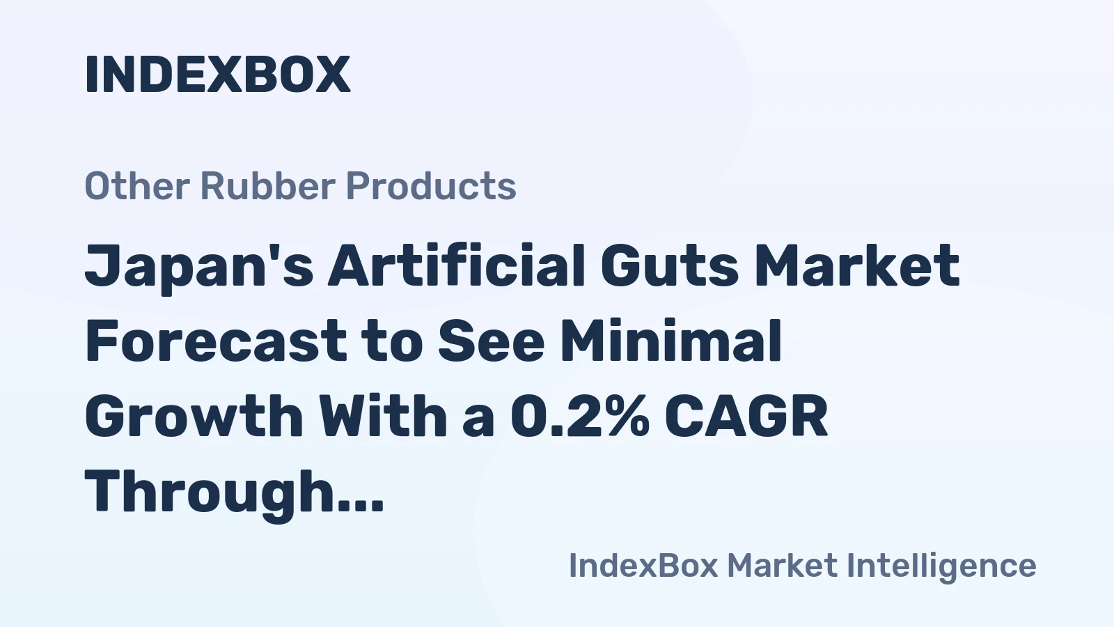 Japan's Artificial Guts Market Forecast to See Minimal Growth With a 0.2% CAGR Through 2035