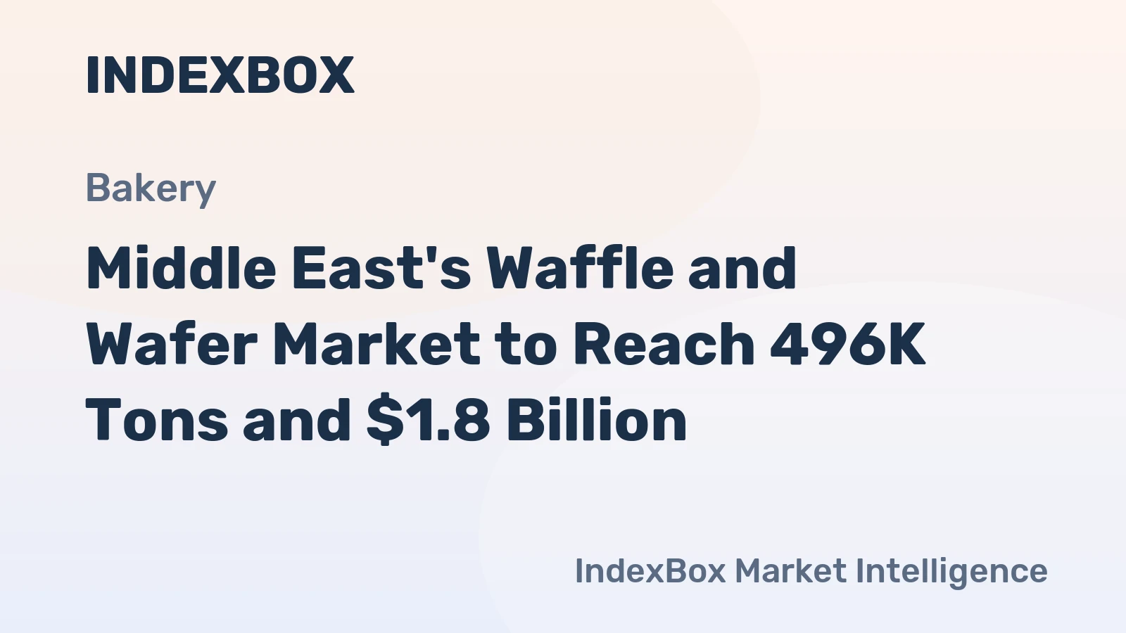 Middle East's Waffle and Wafer Market to Reach 496K Tons and $1.8 Billion