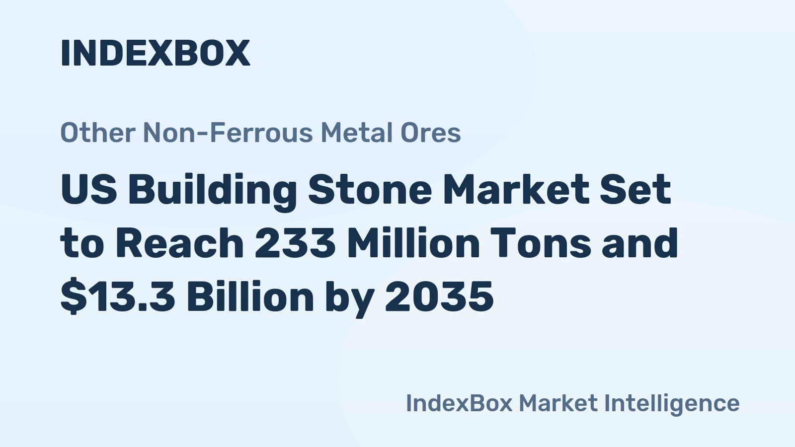 US Building Stone Market Set to Reach 233 Million Tons and $13.3 Billion by 2035