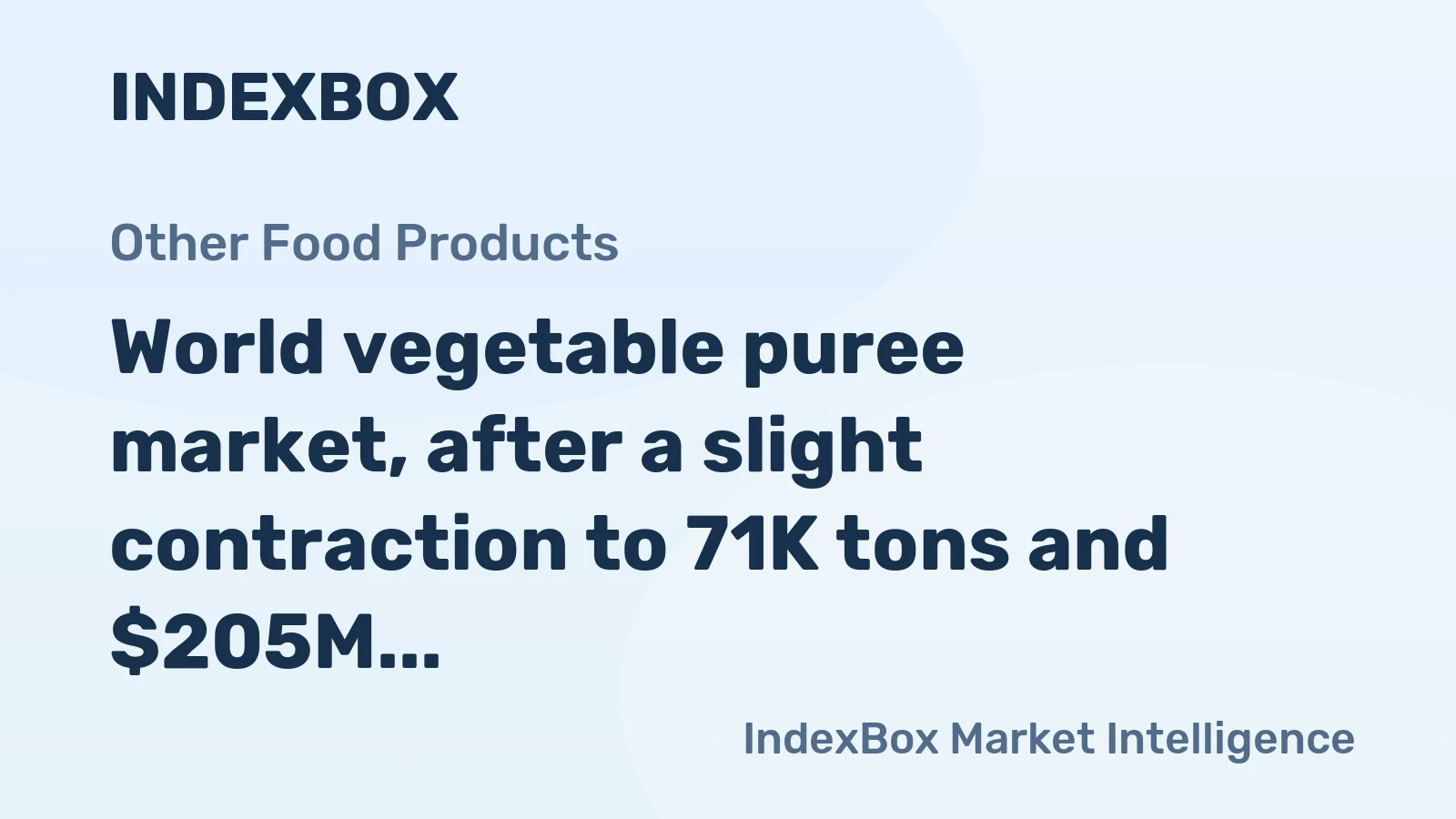 World vegetable puree market, after a slight contraction to 71K tons and $205M in 2024, is forecast to grow to 79K tons and $256M by 2035.