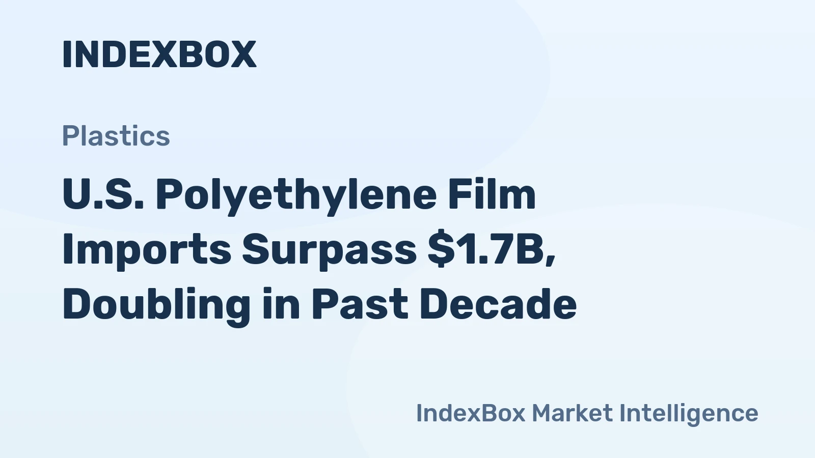 U.S. Polyethylene Film Imports Surpass $1.7B, Doubling in Past Decade
