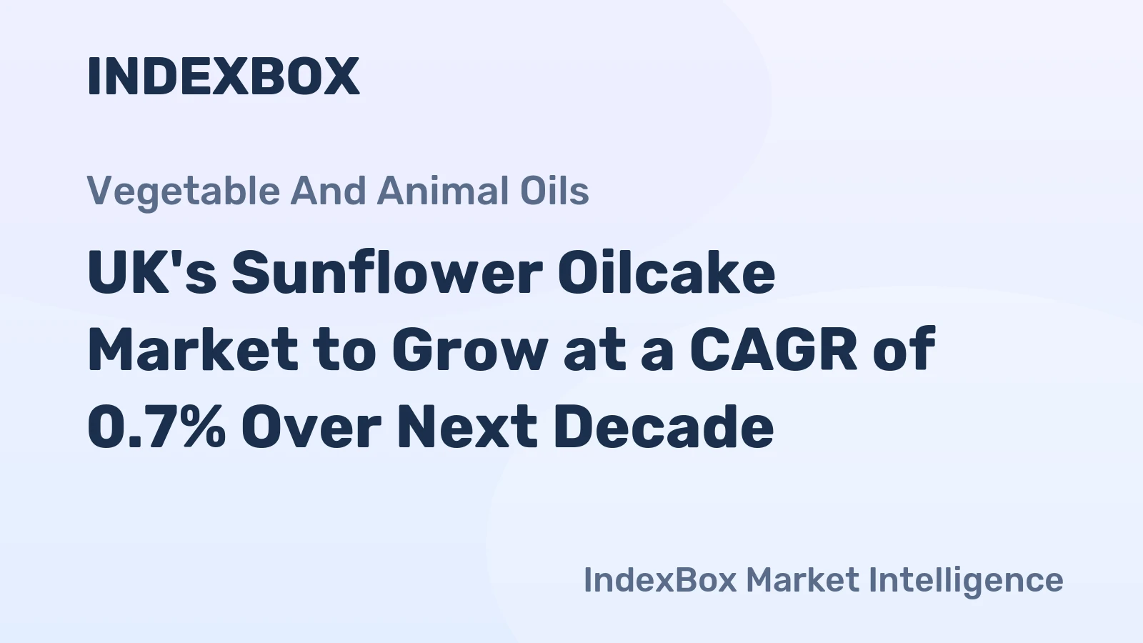 UK's Sunflower Oilcake Market to Grow at a CAGR of 0.7% Over Next Decade
