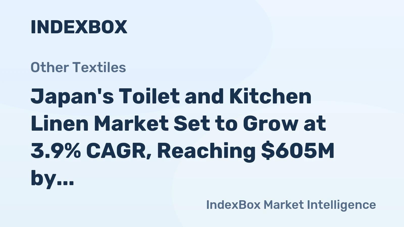 Japan's Toilet and Kitchen Linen Market Set to Grow at 3.9% CAGR, Reaching $605M by 2035
