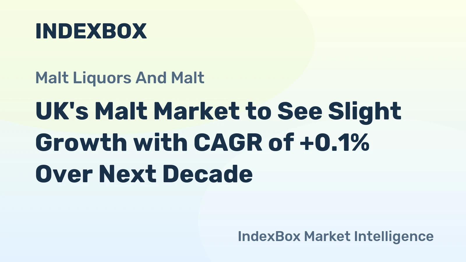 UK's Malt Market to See Slight Growth with CAGR of +0.1% Over Next Decade