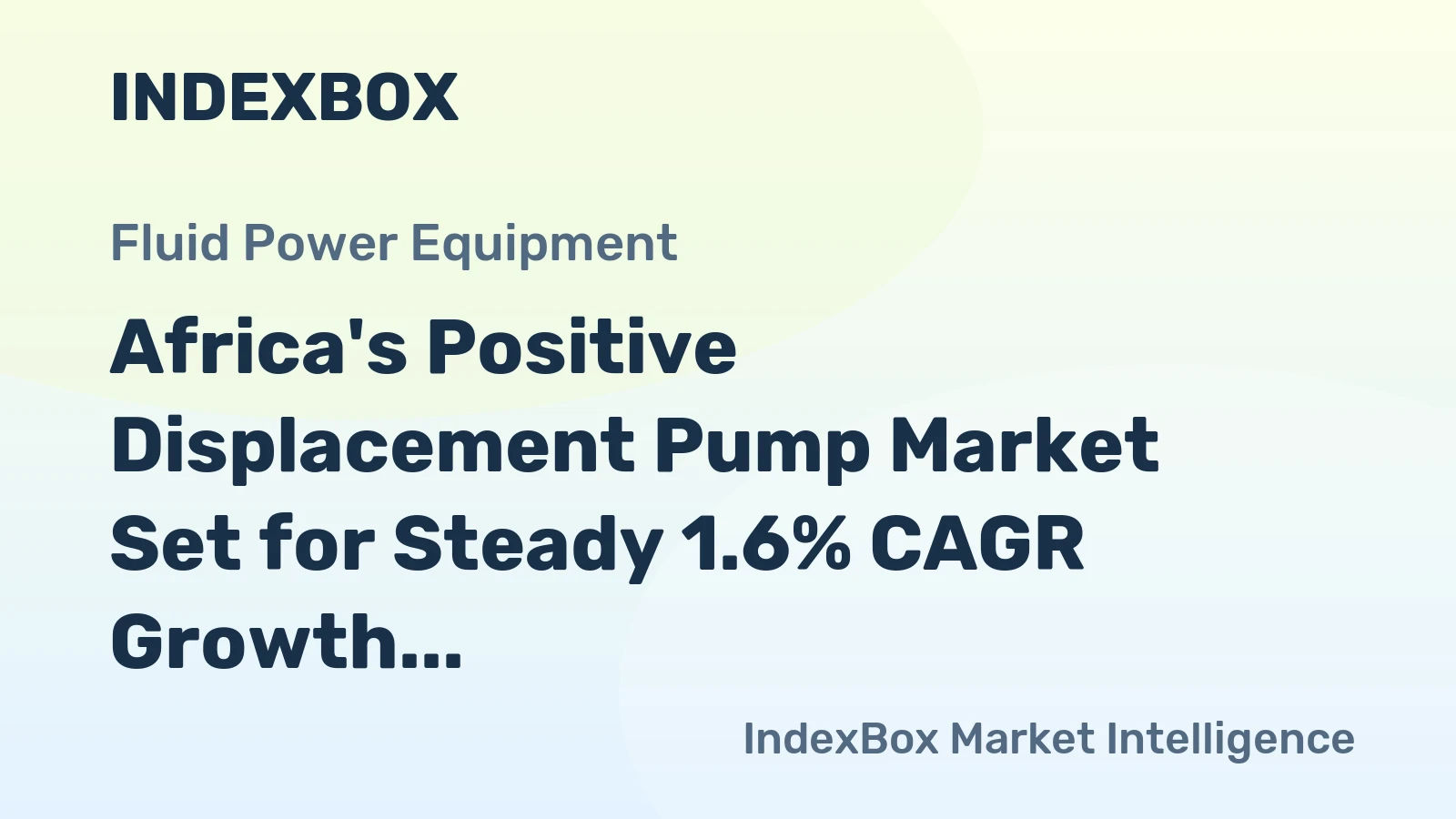 Africa's Positive Displacement Pump Market Set for Steady 1.6% CAGR Growth to 2035