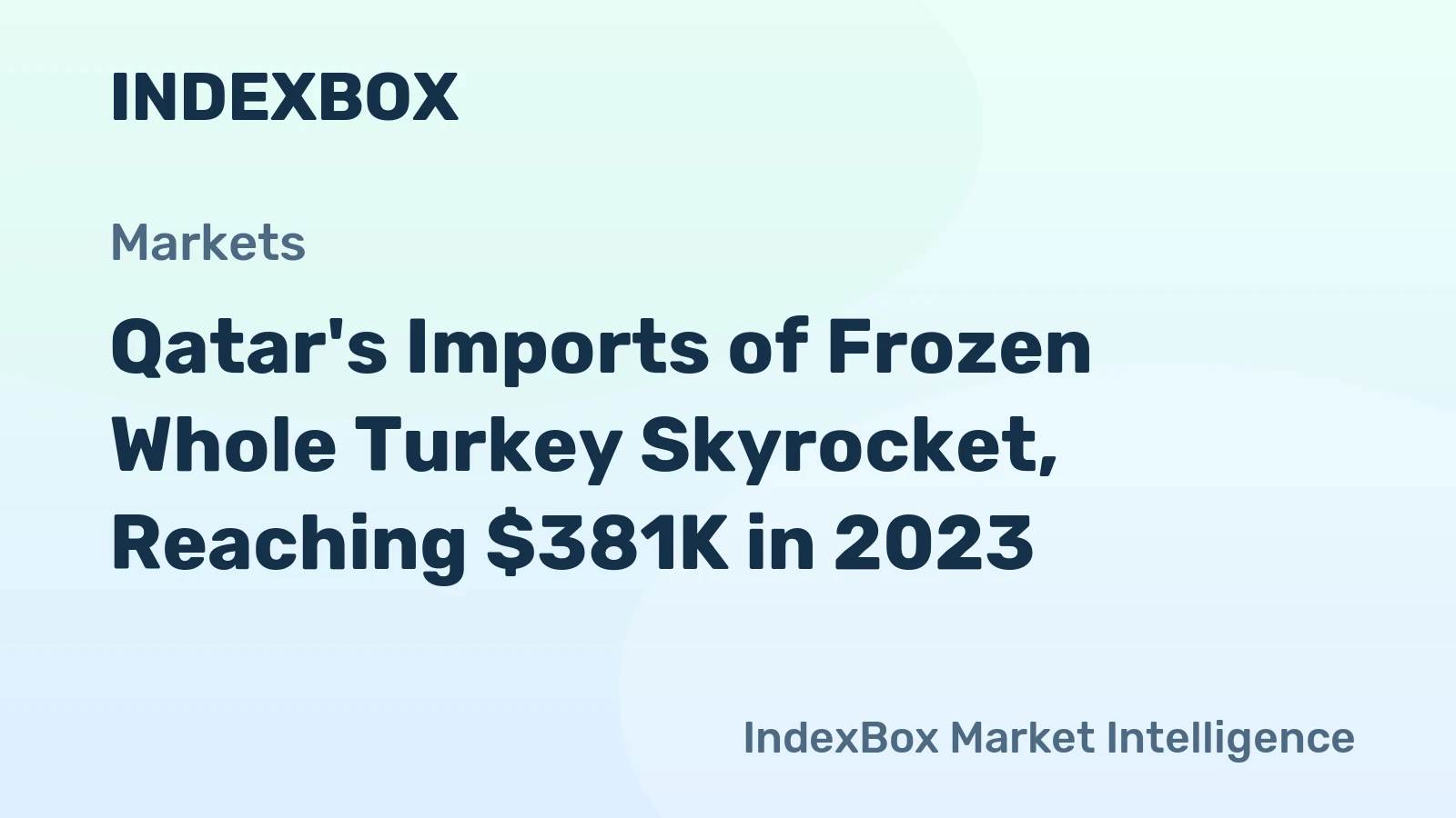 Qatar's Imports of Frozen Whole Turkey Skyrocket, Reaching $381K in 2023