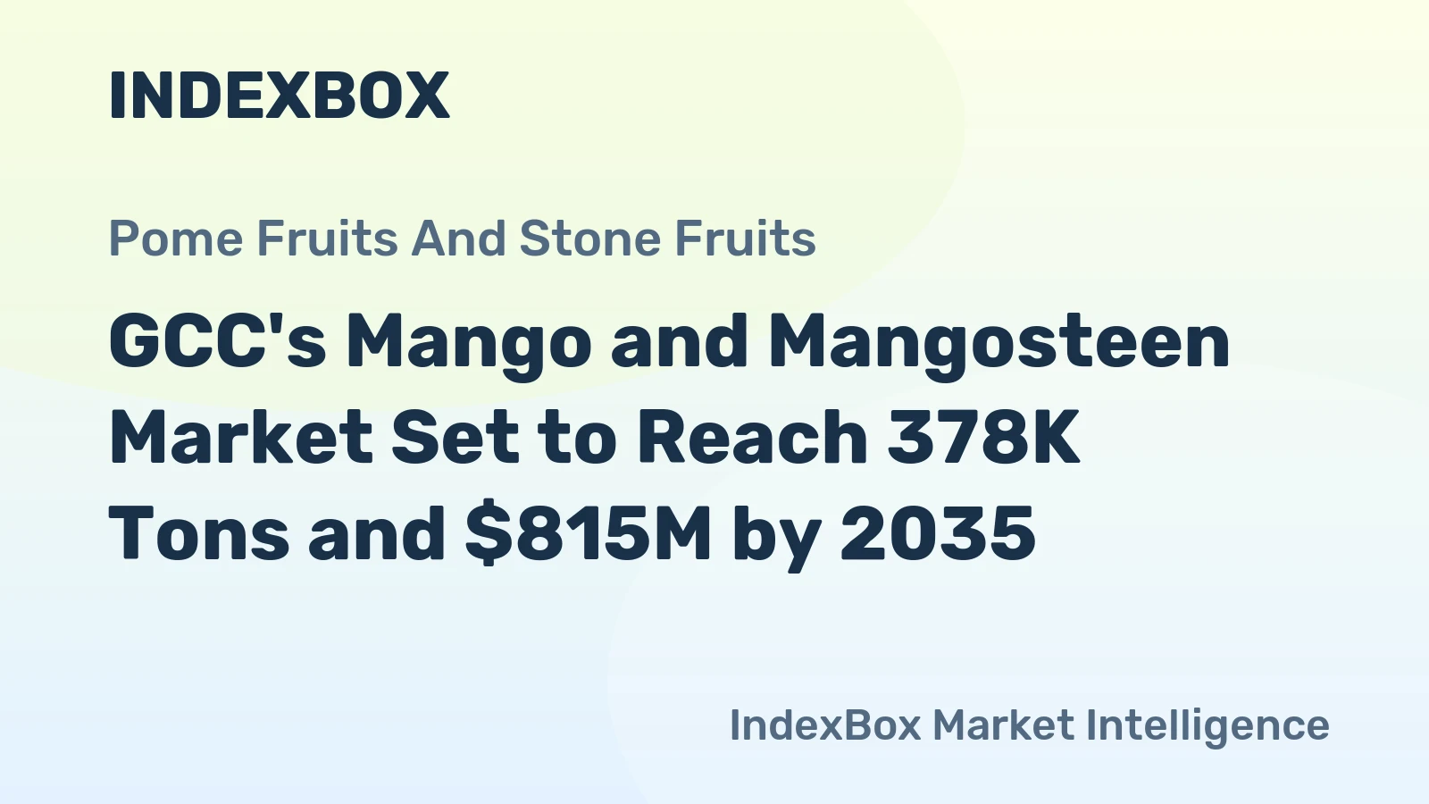 GCC's Mango and Mangosteen Market Set to Reach 378K Tons and $815M by 2035