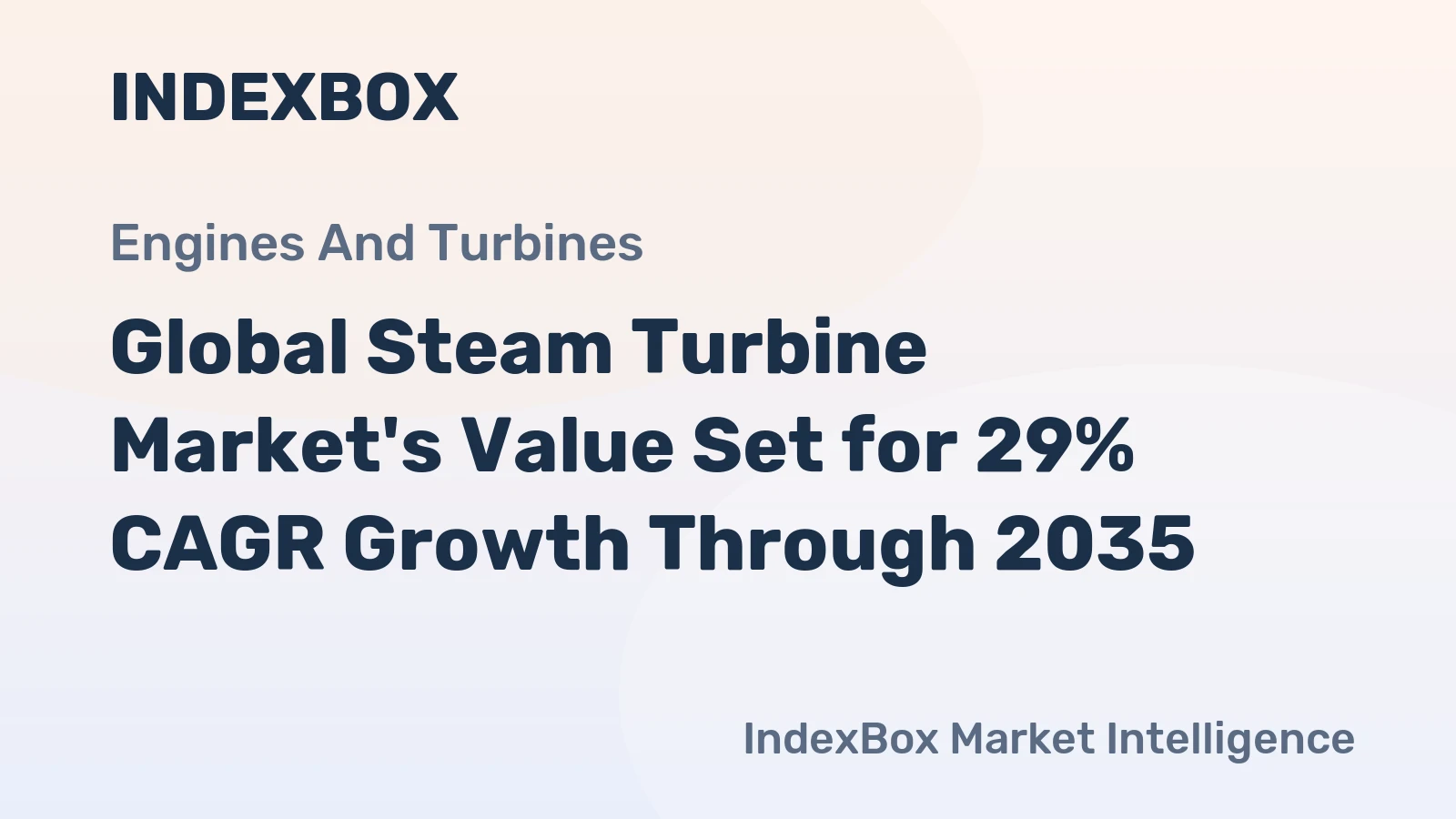 Global Steam Turbine Market's Value Set for 29% CAGR Growth Through 2035