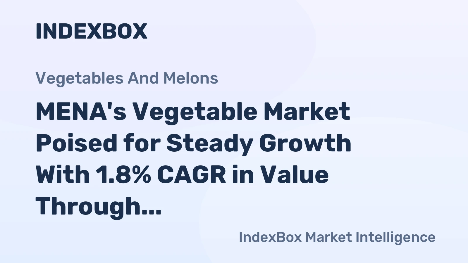 MENA's Vegetable Market Poised for Steady Growth With 1.8% CAGR in Value Through 2035