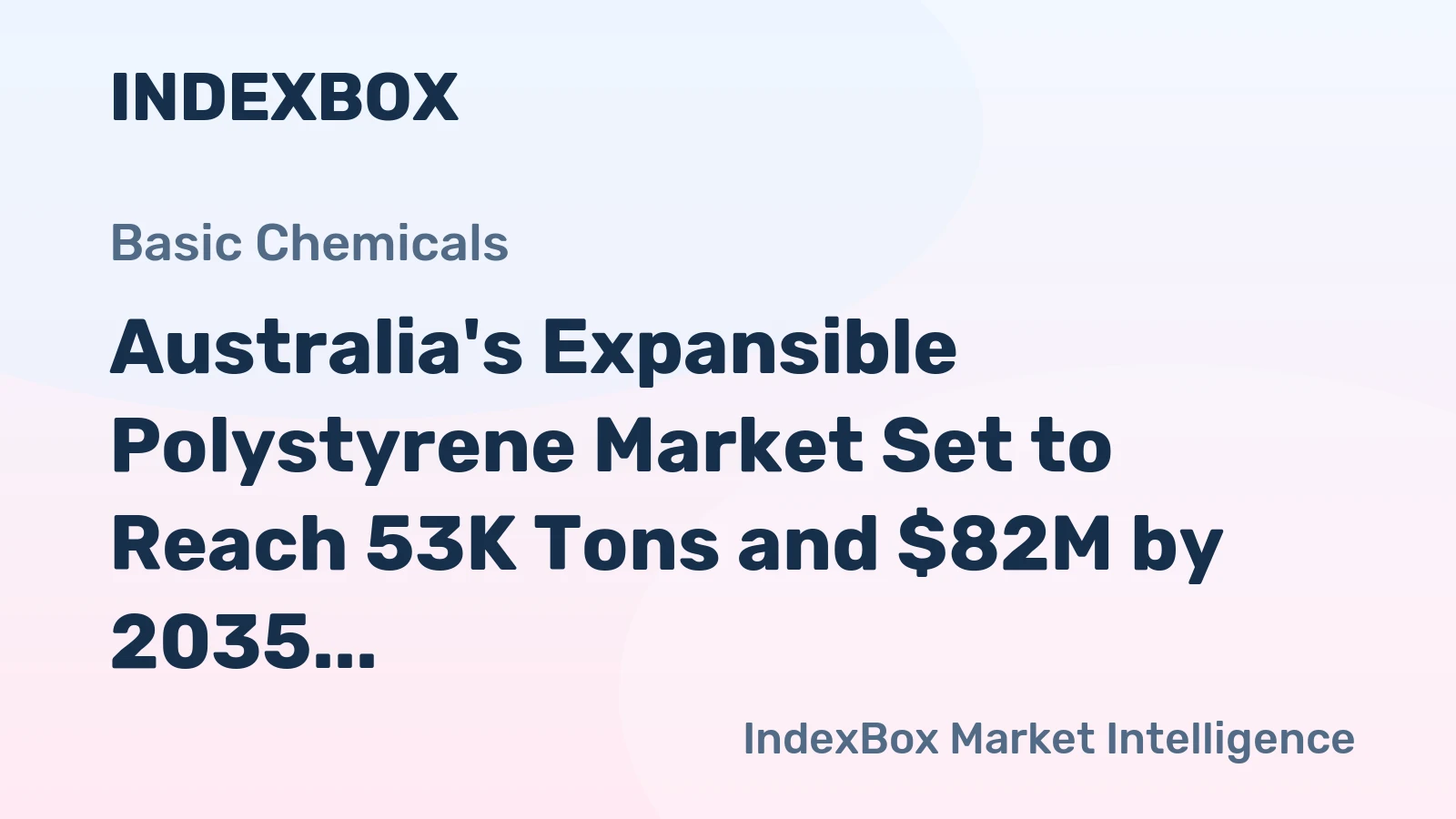 Australia's Expansible Polystyrene Market Set to Reach 53K Tons and $82M by 2035