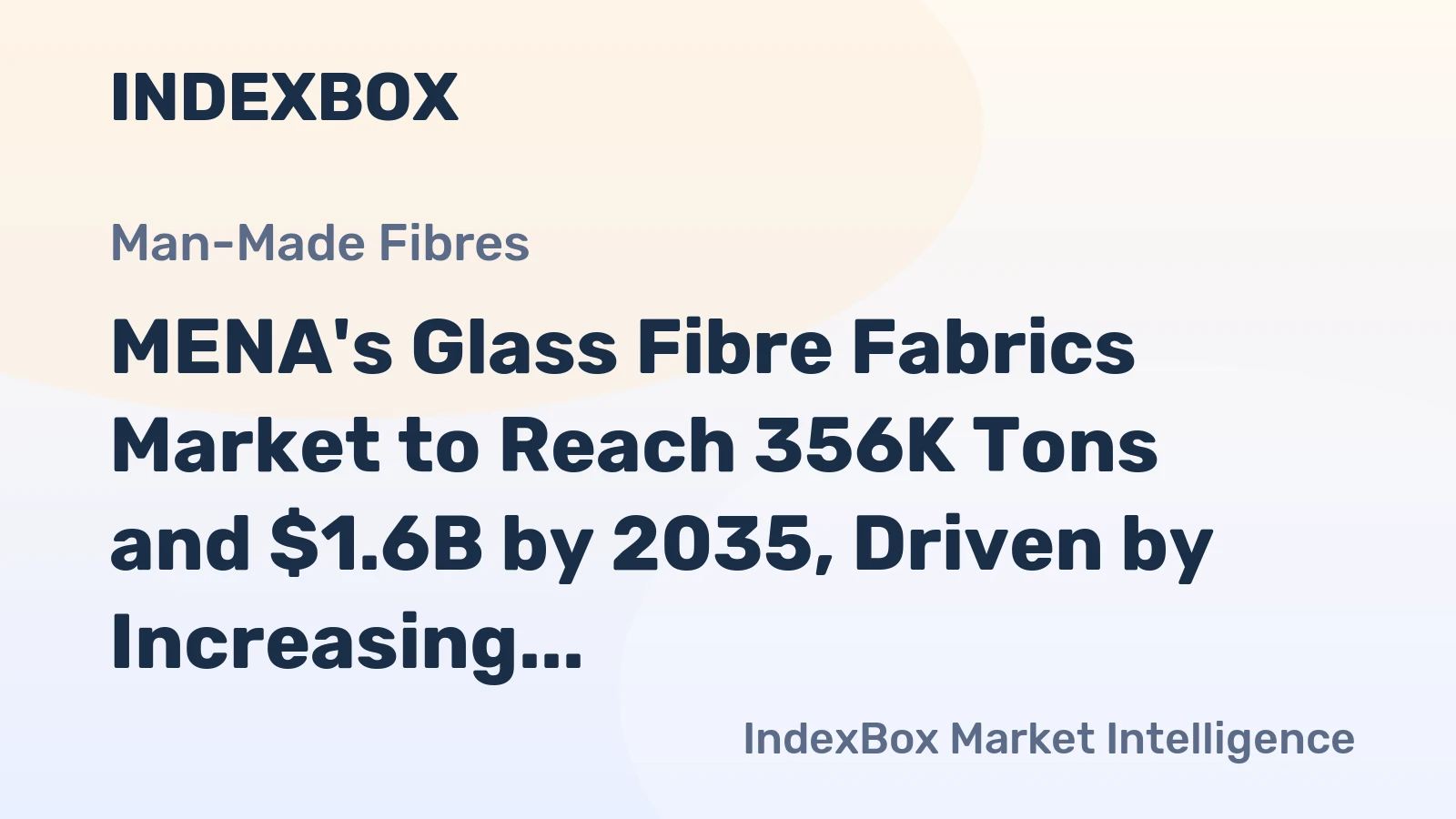 MENA's Glass Fibre Fabrics Market to Reach 356K Tons and $1.6B by 2035, Driven by Increasing Demand