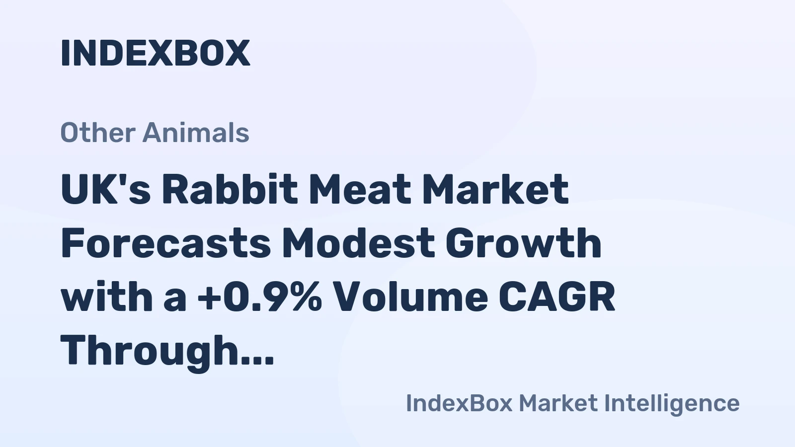 UK's Rabbit Meat Market Forecasts Modest Growth with a +0.9% Volume CAGR Through 2035