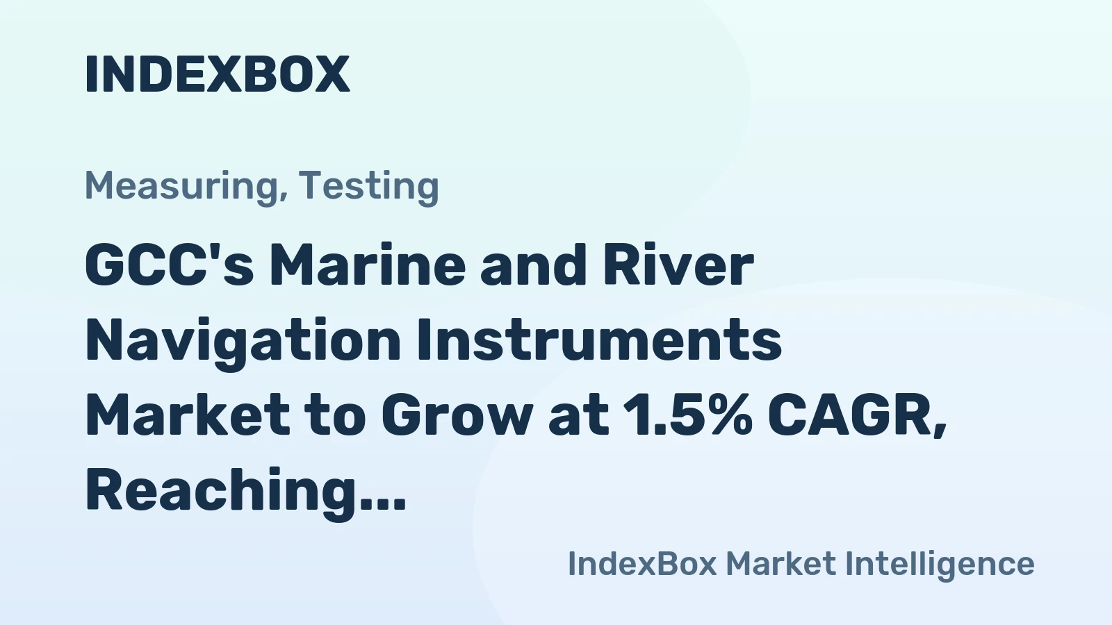 GCC's Marine and River Navigation Instruments Market to Grow at 1.5% CAGR, Reaching 93K Units by 2035