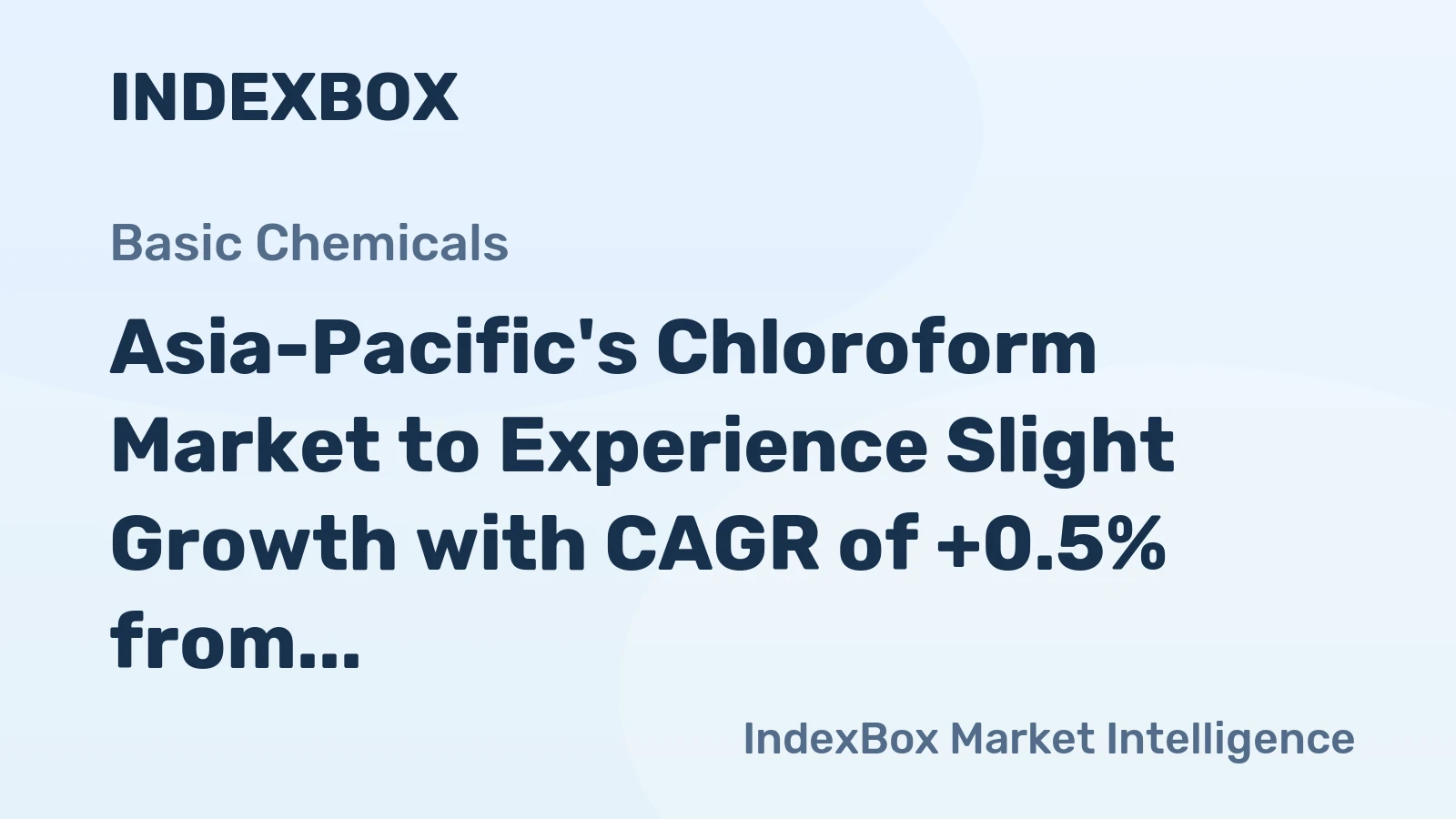 Asia-Pacific's Chloroform Market to Experience Slight Growth with CAGR of +0.5% from 2024 to 2035