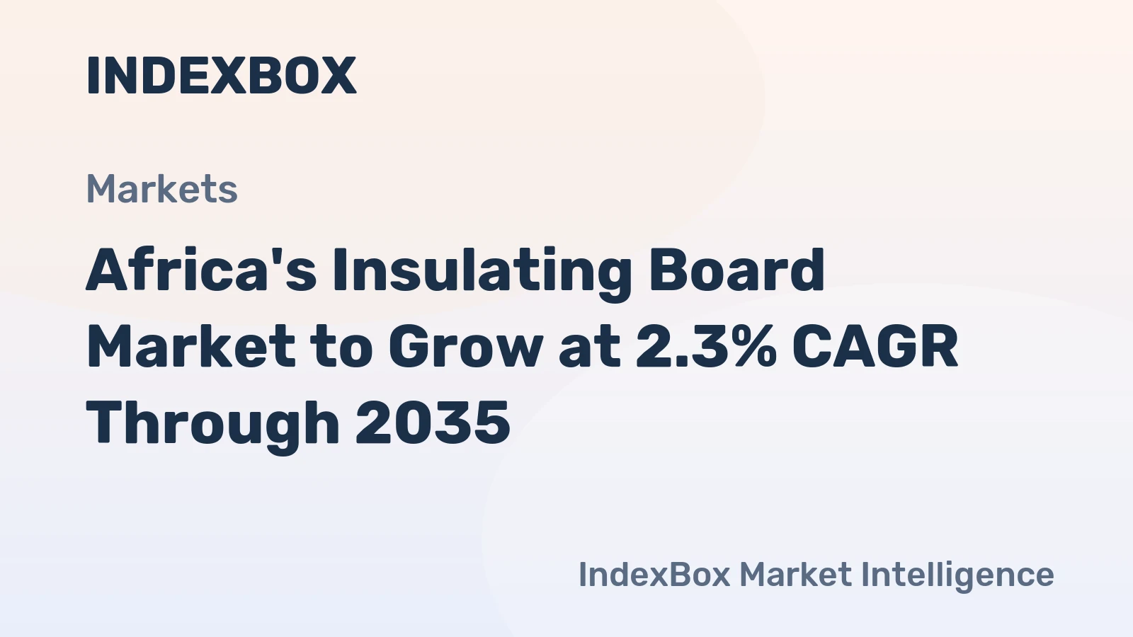 Africa's Insulating Board Market to Grow at 2.3% CAGR Through 2035