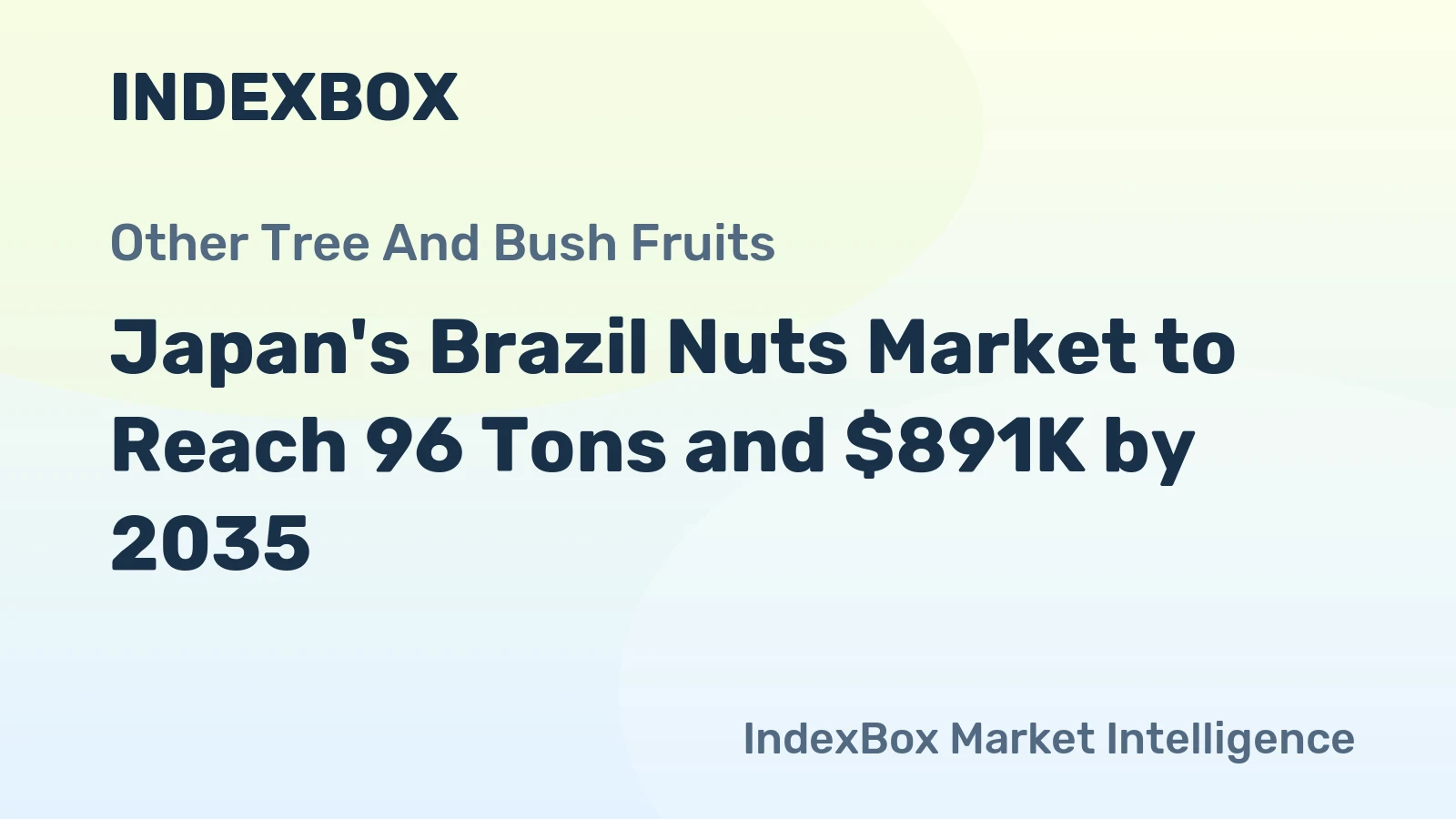 Japan's Brazil Nuts Market to Reach 96 Tons and $891K by 2035