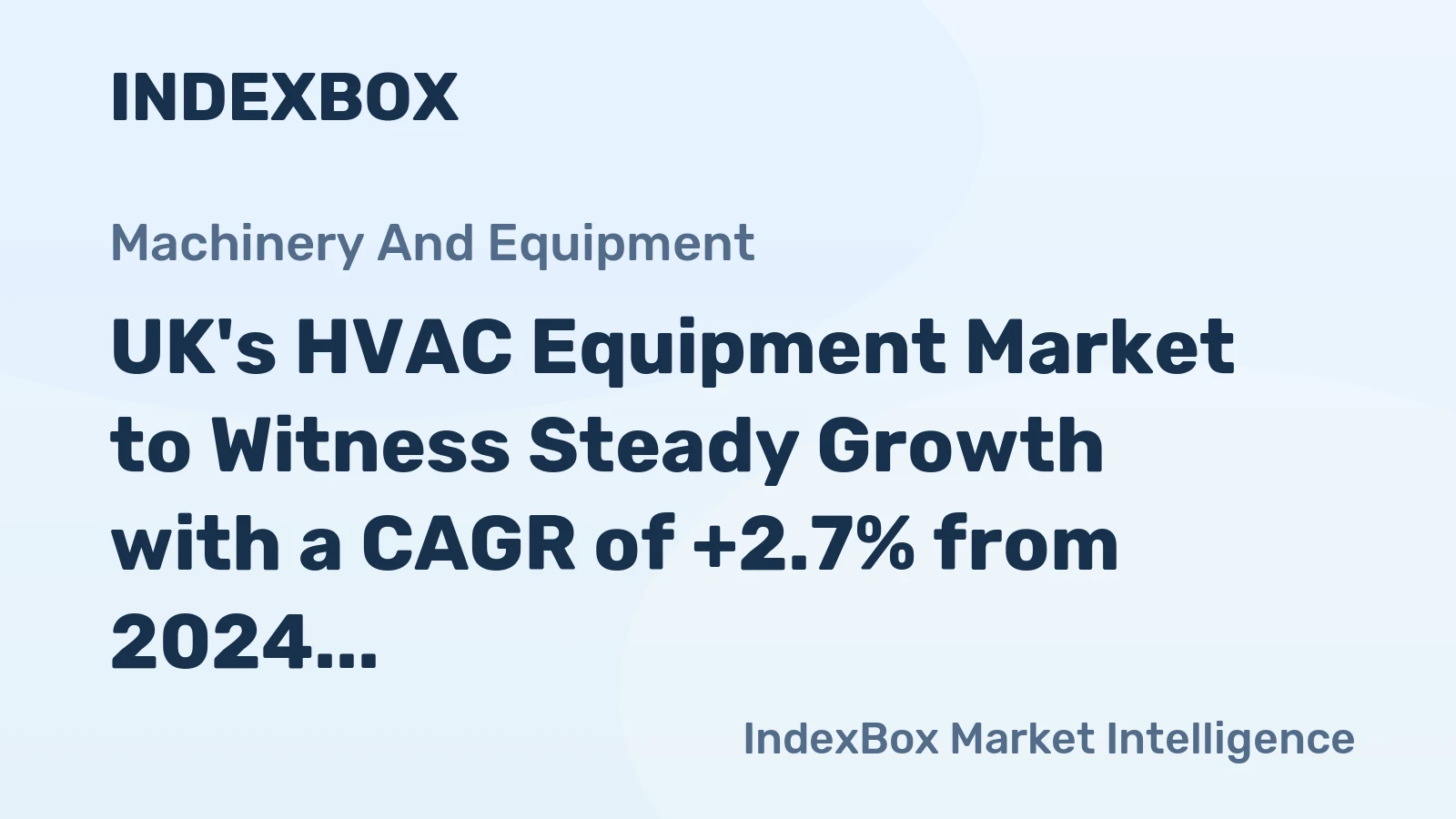 UK's HVAC Equipment Market to Witness Steady Growth with a CAGR of +2.7% from 2024 to 2035
