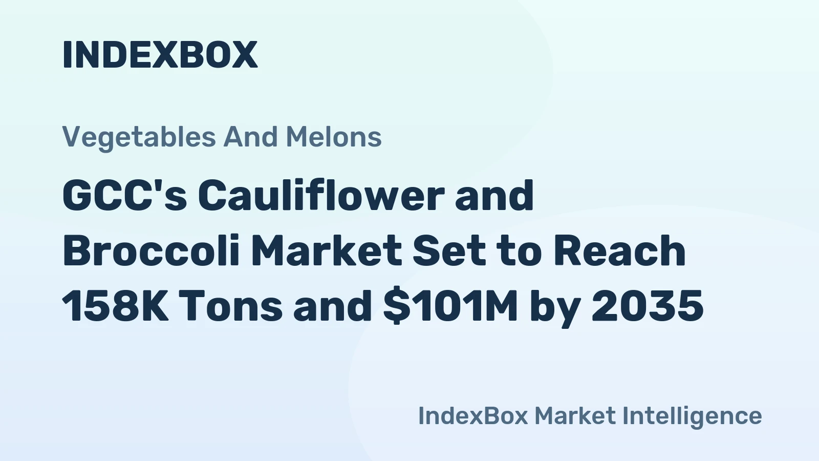 GCC's Cauliflower and Broccoli Market Set to Reach 158K Tons and $101M by 2035