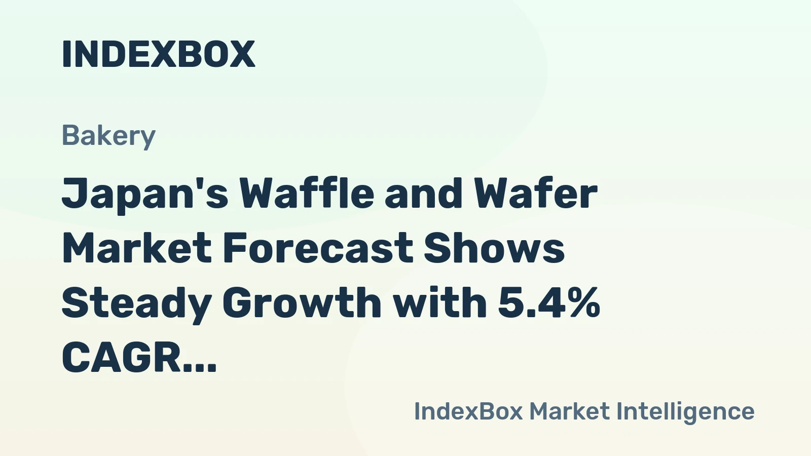 Japan's Waffle and Wafer Market Forecast Shows Steady Growth with 5.4% CAGR