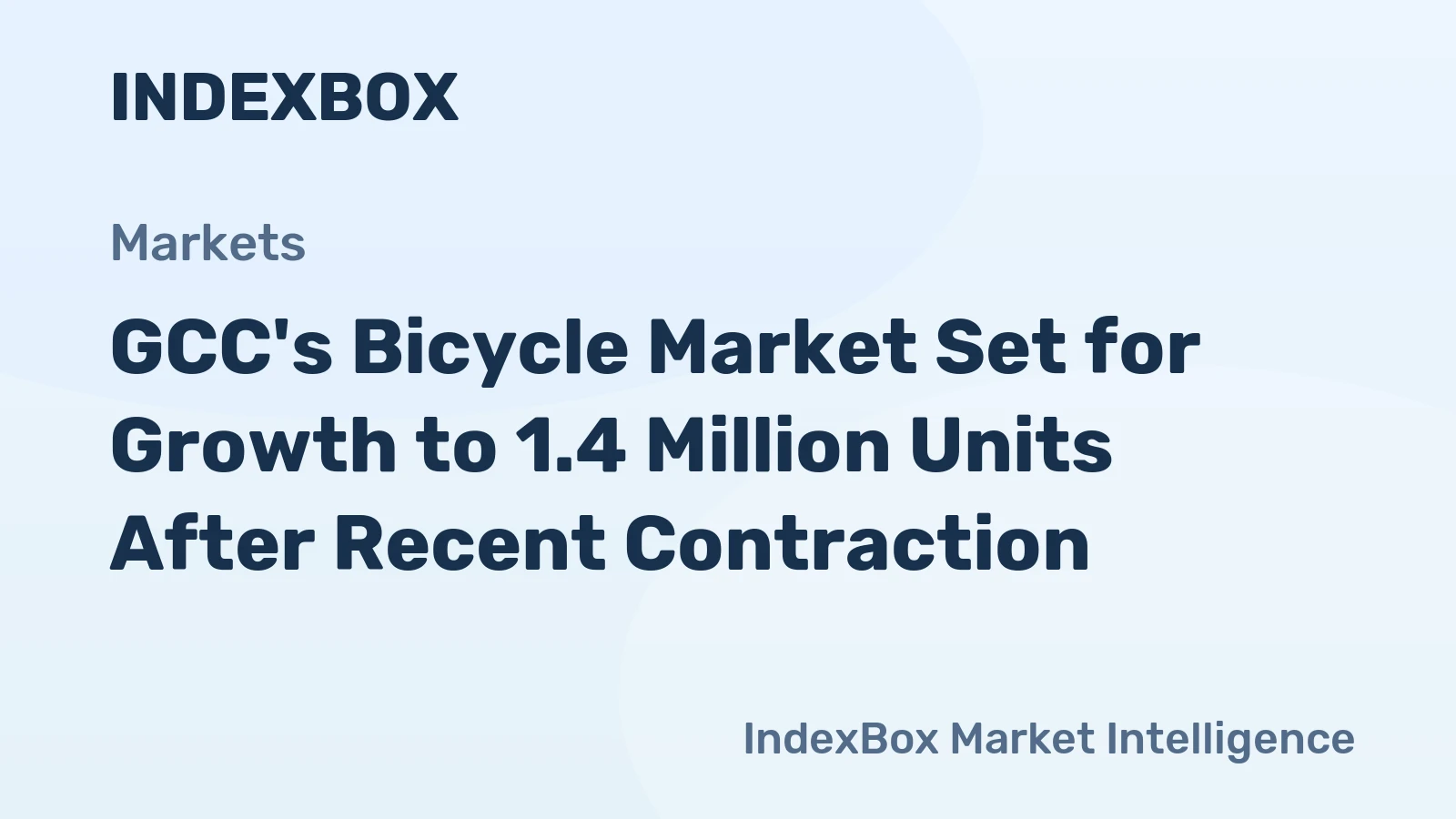 GCC's Bicycle Market Set for Growth to 1.4 Million Units After Recent Contraction