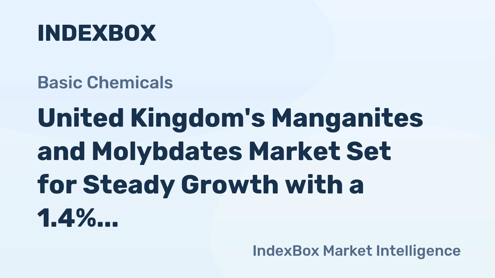 United Kingdom's Manganites and Molybdates Market Set for Steady Growth with a 1.4% Volume CAGR