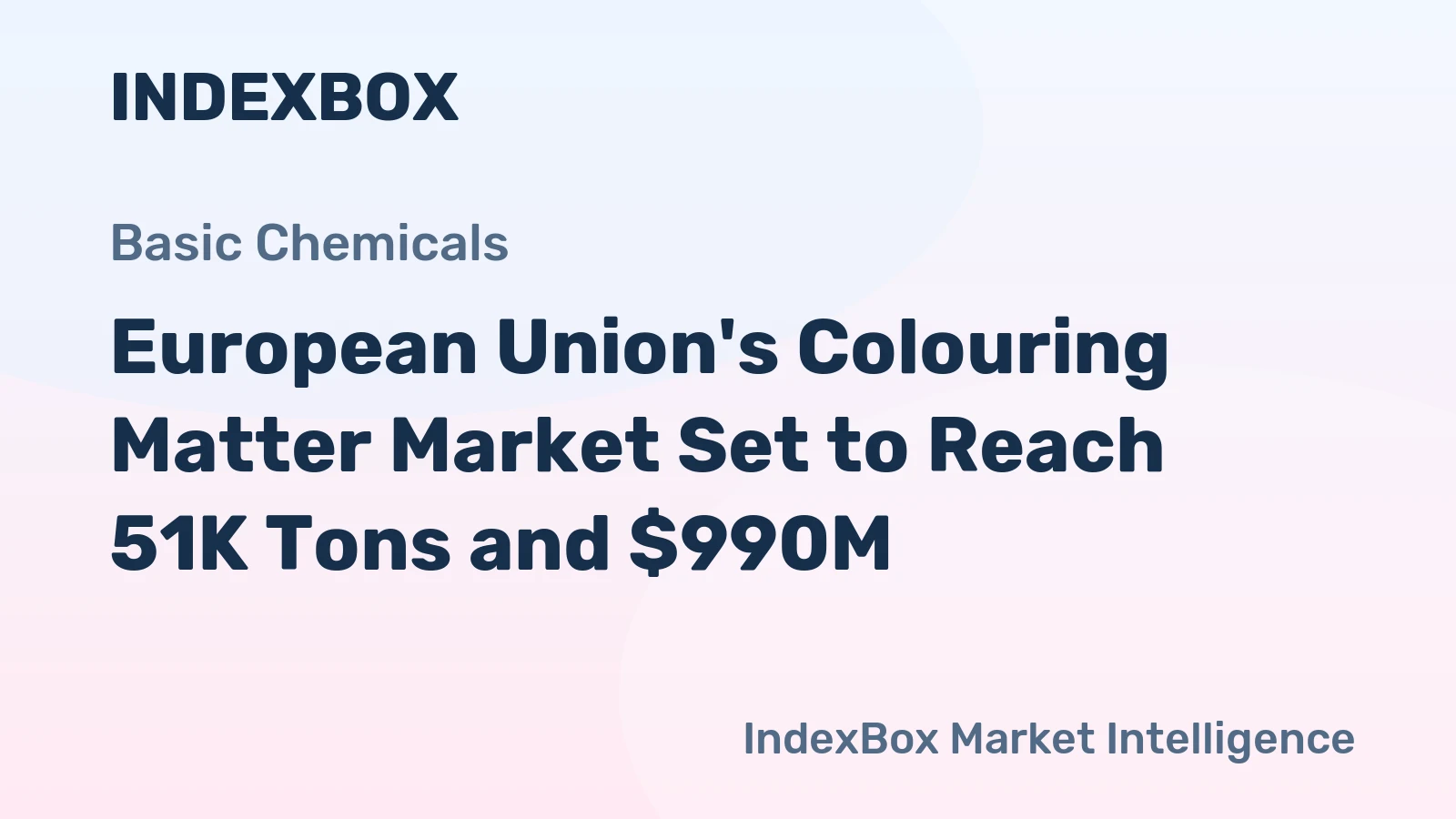 European Union's Colouring Matter Market Set to Reach 51K Tons and $990M