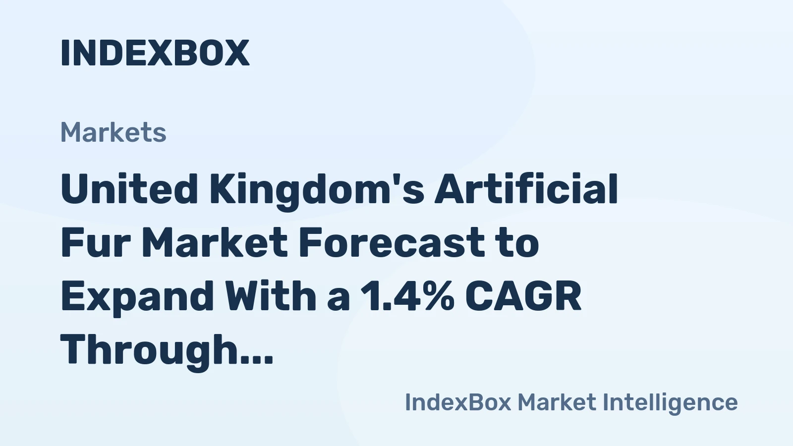 United Kingdom's Artificial Fur Market Forecast to Expand With a 1.4% CAGR Through 2035