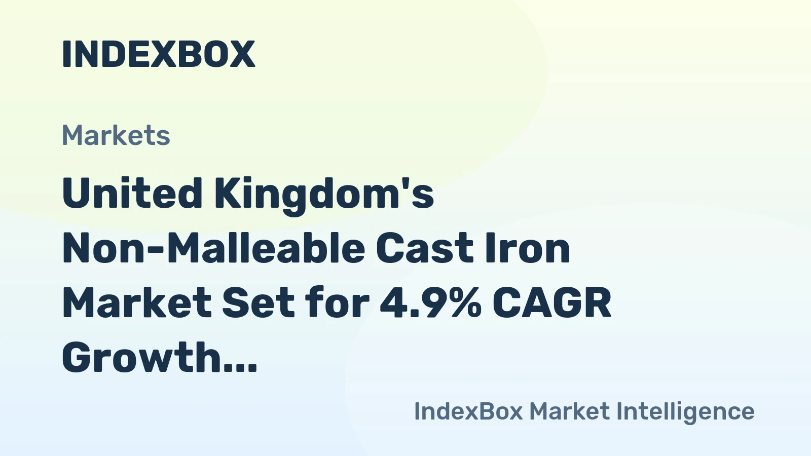 United Kingdom's Non-Malleable Cast Iron Market Set for 4.9% CAGR Growth Through 2035