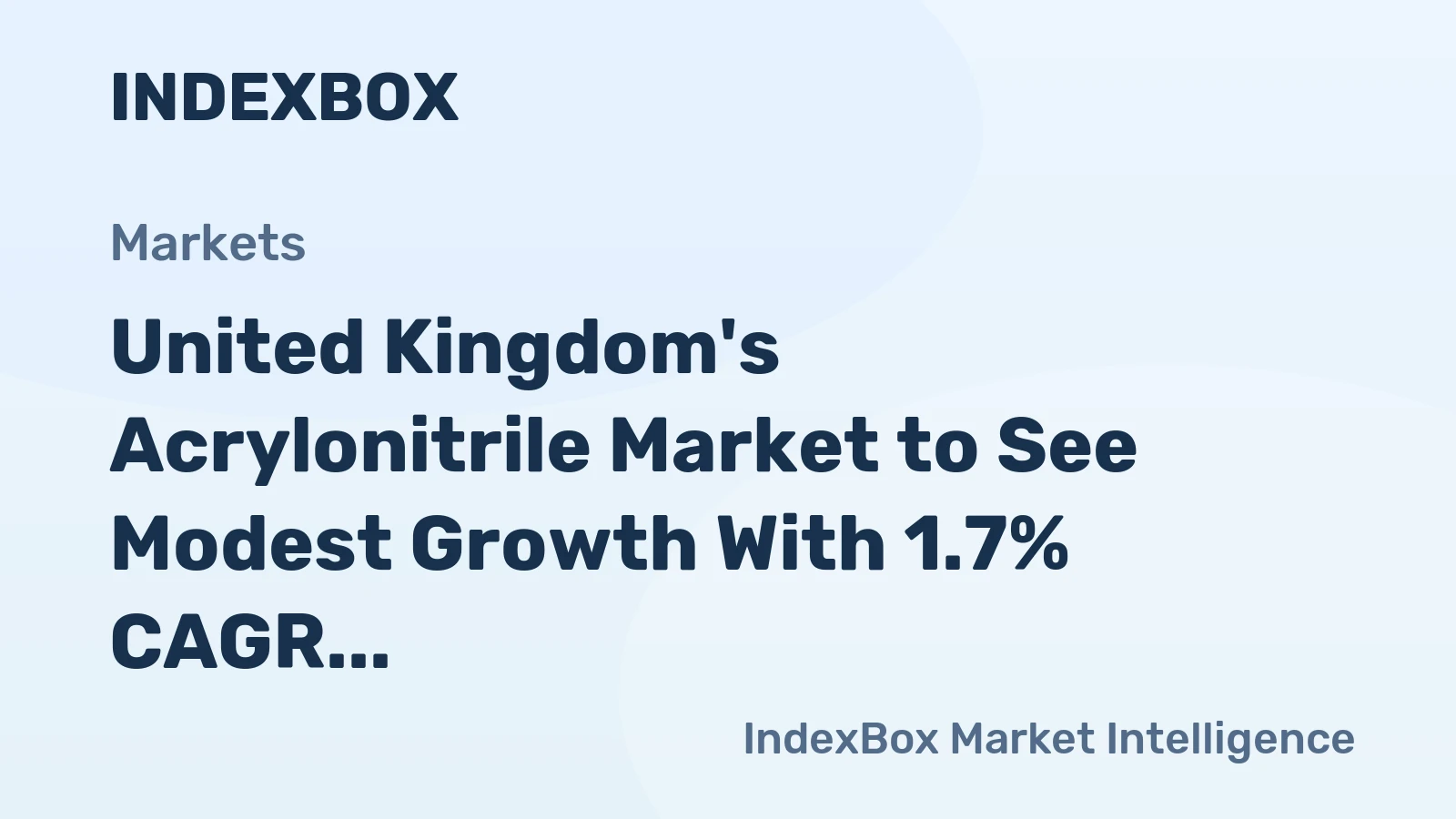 United Kingdom's Acrylonitrile Market to See Modest Growth With 1.7% CAGR in Value Through 2035