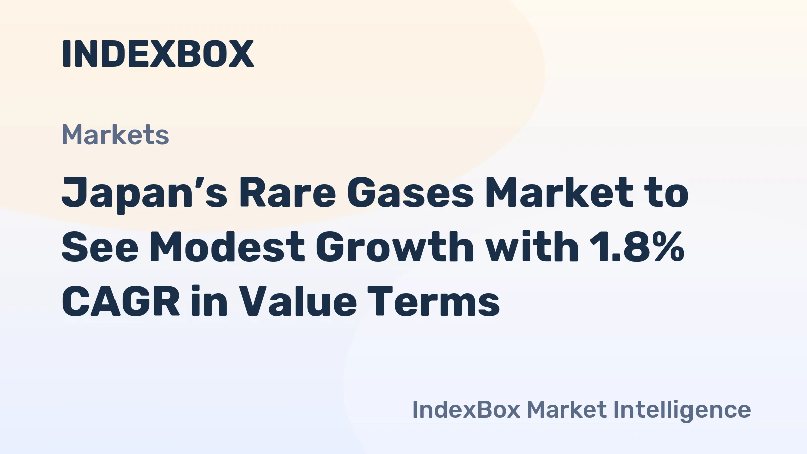Japan’s Rare Gases Market to See Modest Growth with 1.8% CAGR in Value Terms